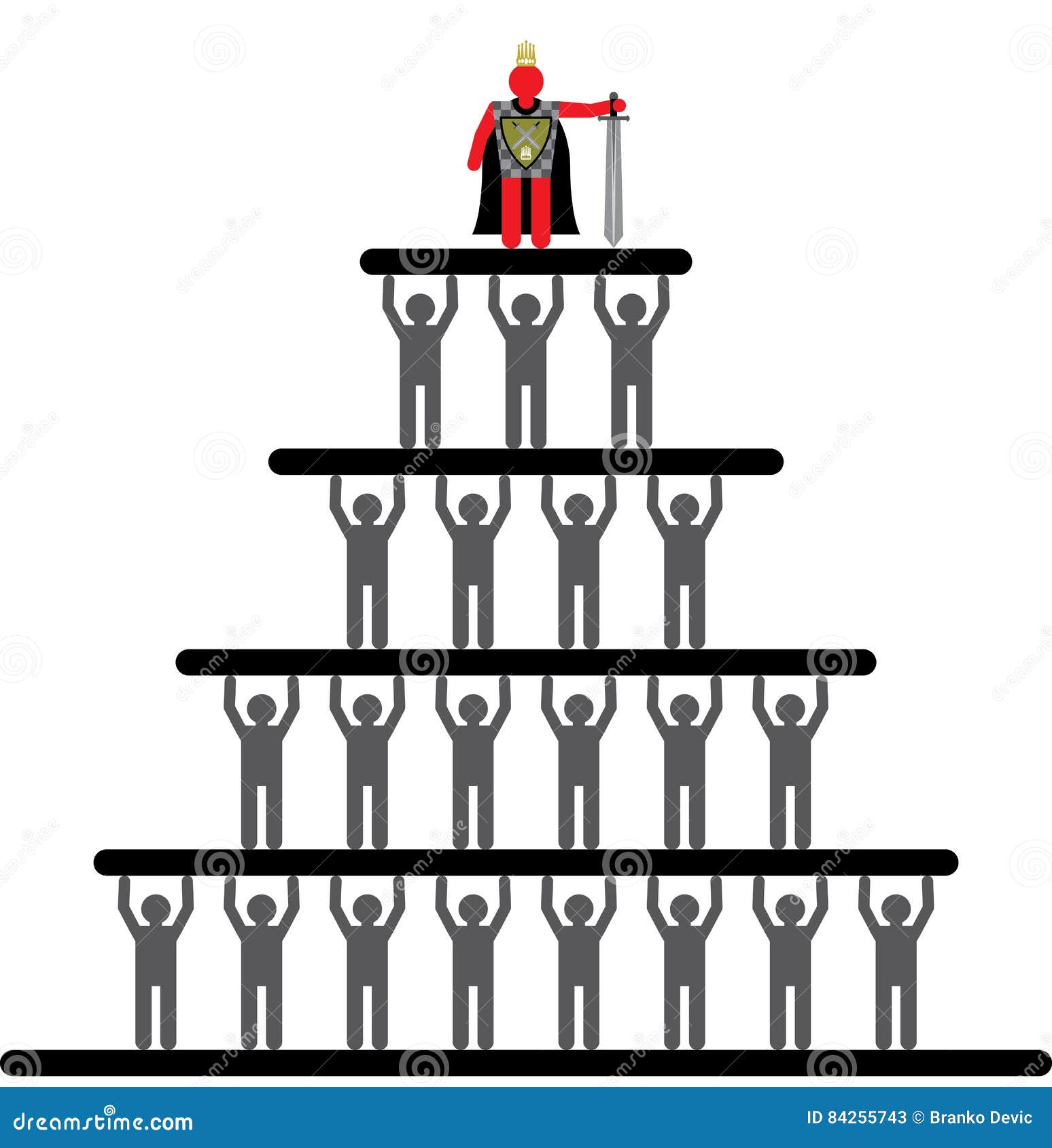 Human Pyramid Vector Illustration | CartoonDealer.com #61190342