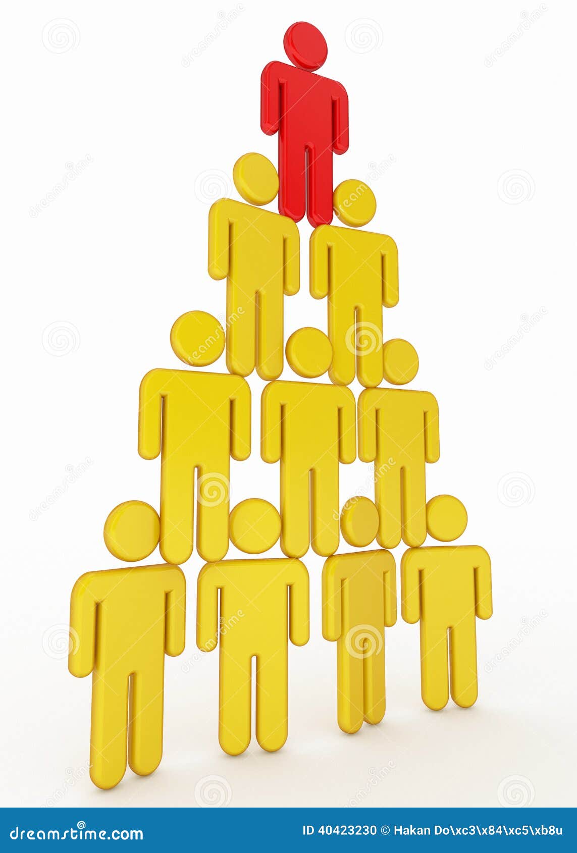 Human Pyramid Of Diverse Paper Cut-outs Embodies The Power Of Teamwork ...