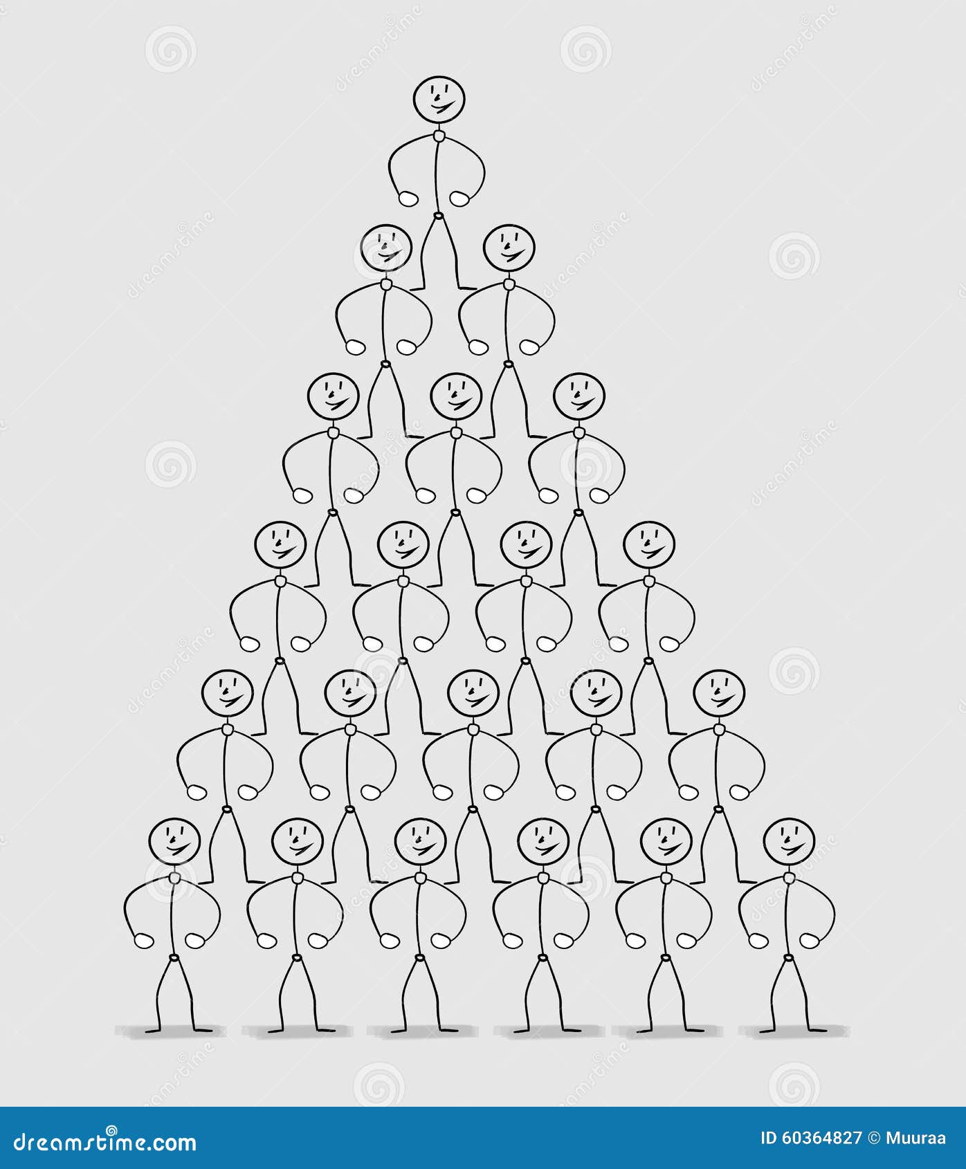 Human pyramid stock vector. Illustration of company, participation ...