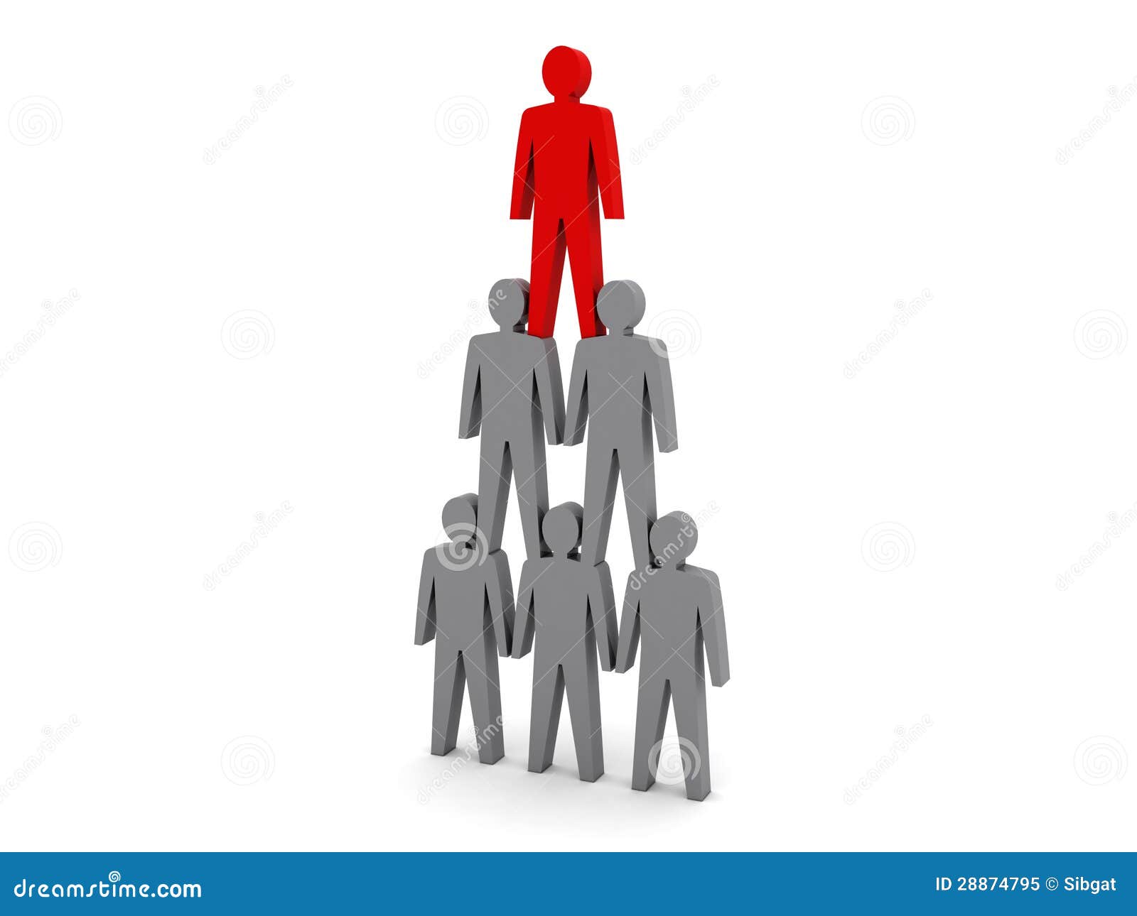 Human Pyramid Of Diverse Paper Cut-outs Embodies The Power Of Teamwork ...