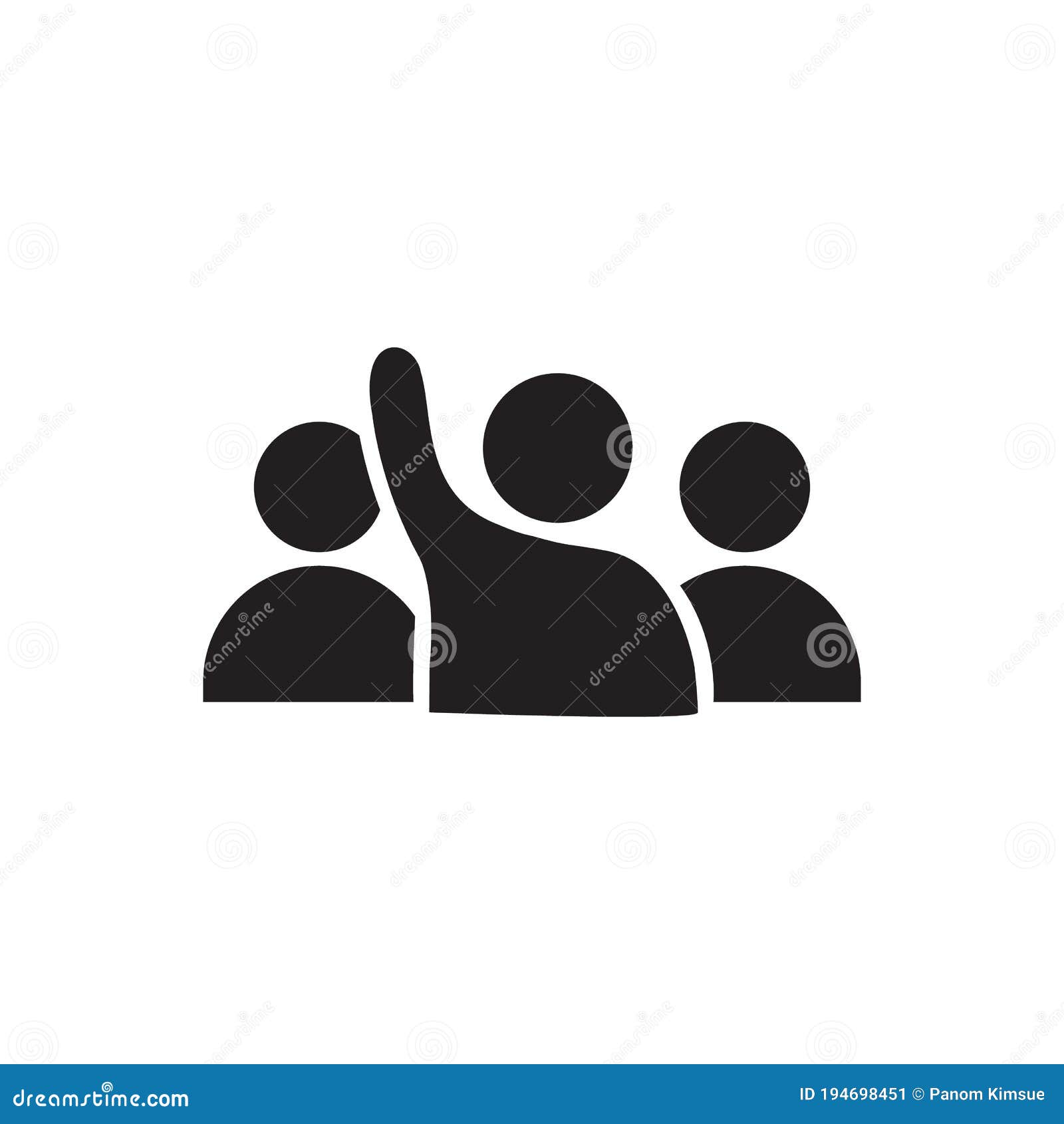 Human Raised Hand Icon Vector for Your Web Site Design, Logo, App, UI ...