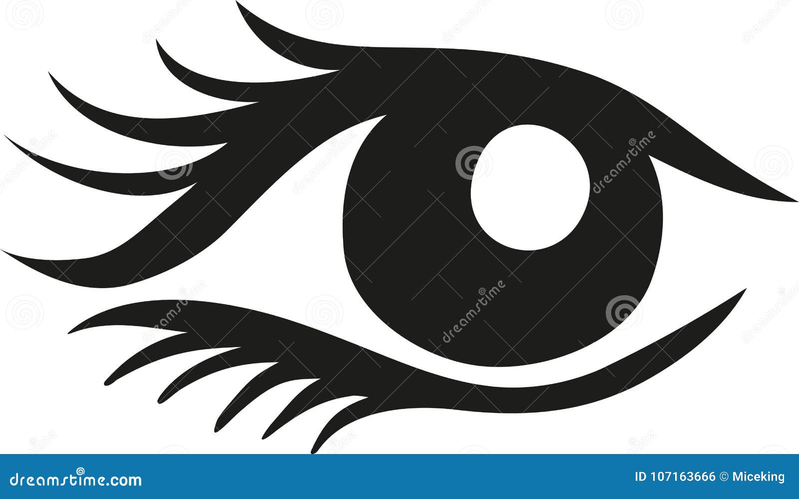 Human real eye stock vector. Illustration of cartoon - 107163666