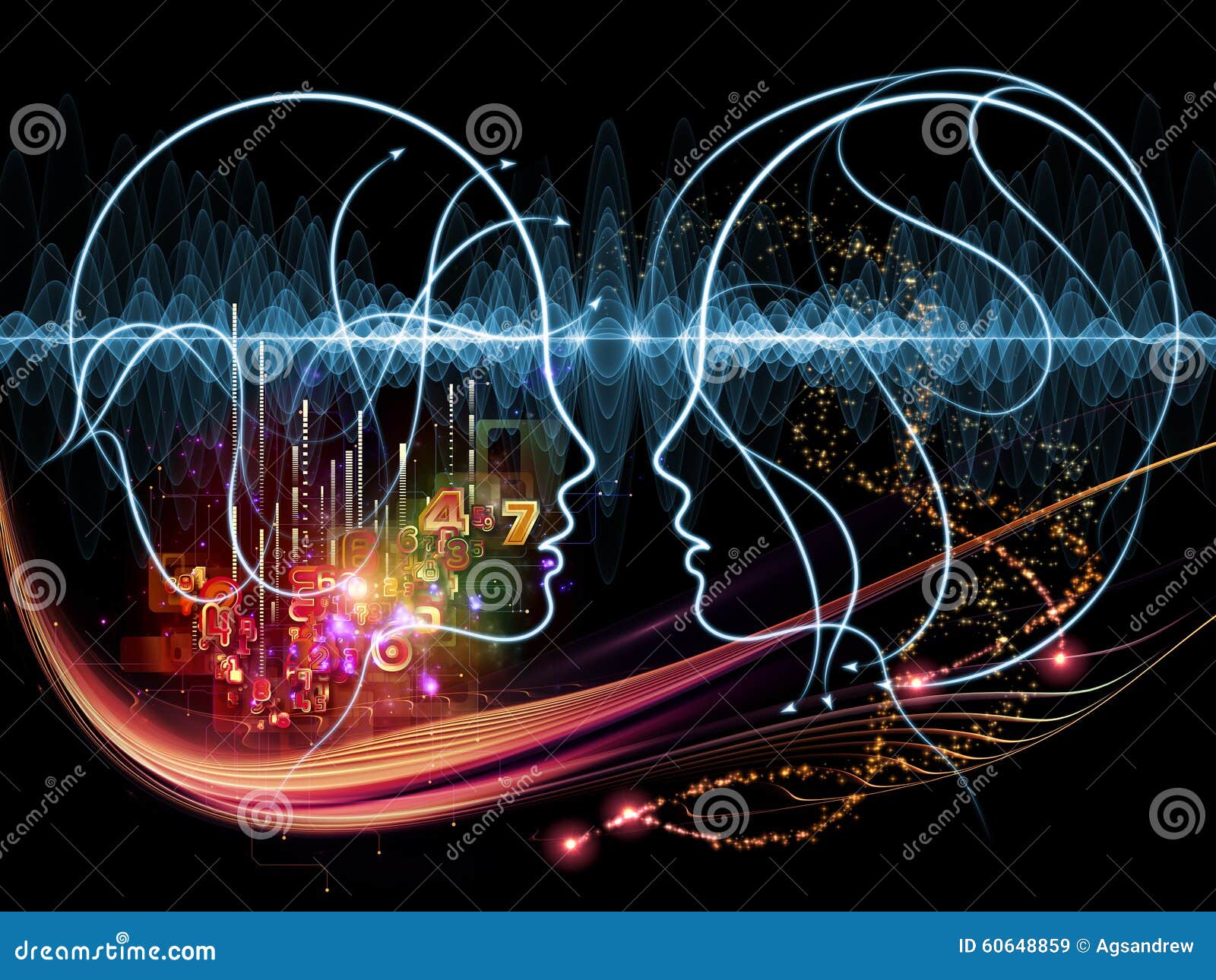Human Reality stock illustration. Illustration of computation - 60648859
