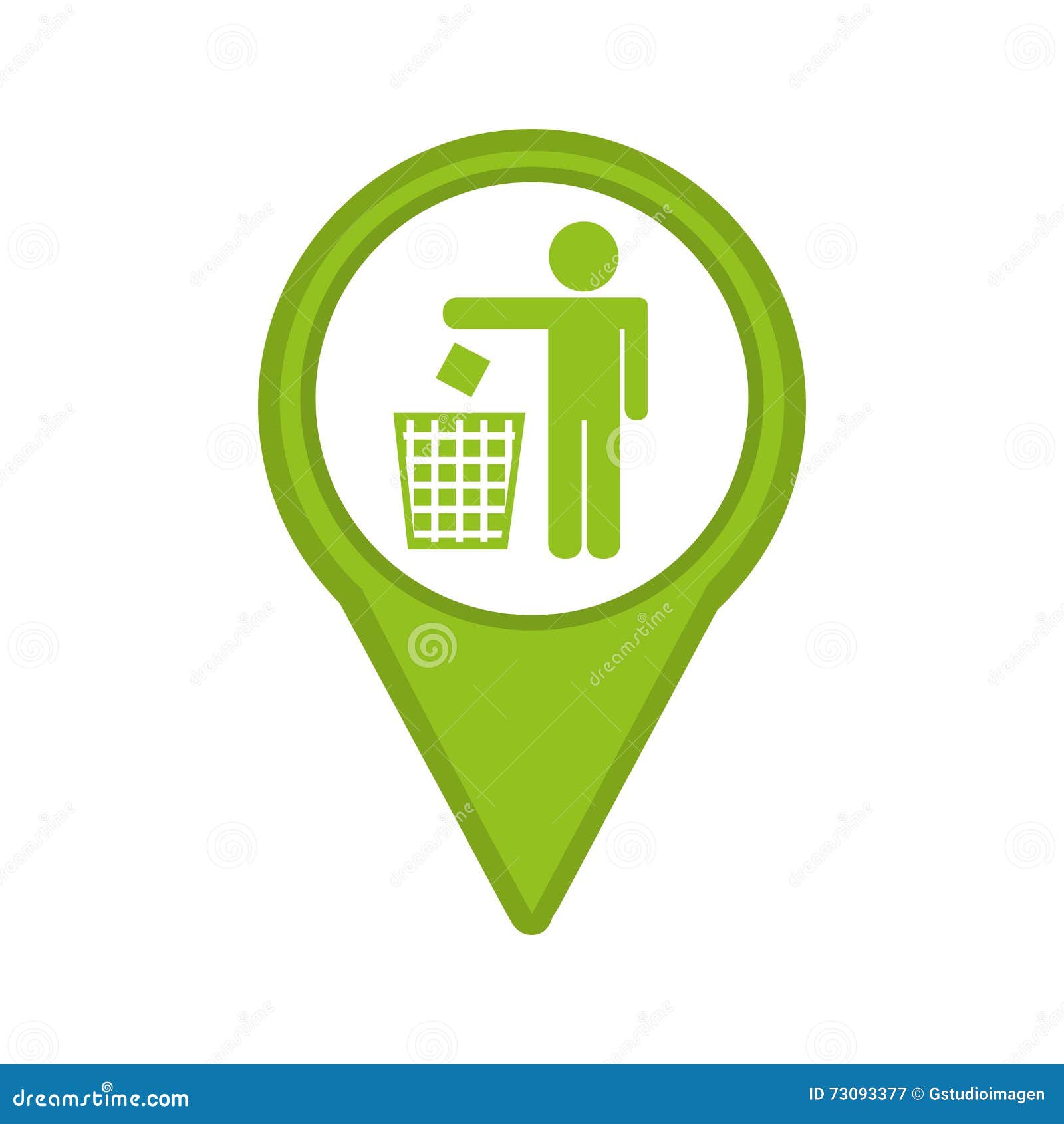 Human Recycling Isolated Icon Design Stock Illustration - Illustration ...