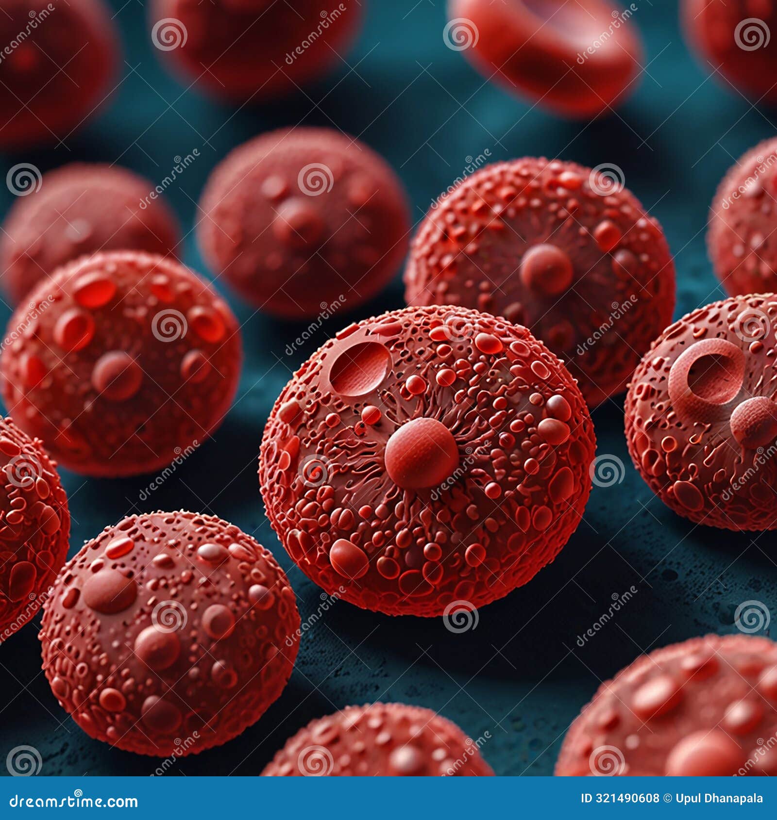 Human red blood cells stock illustration. Illustration of science ...