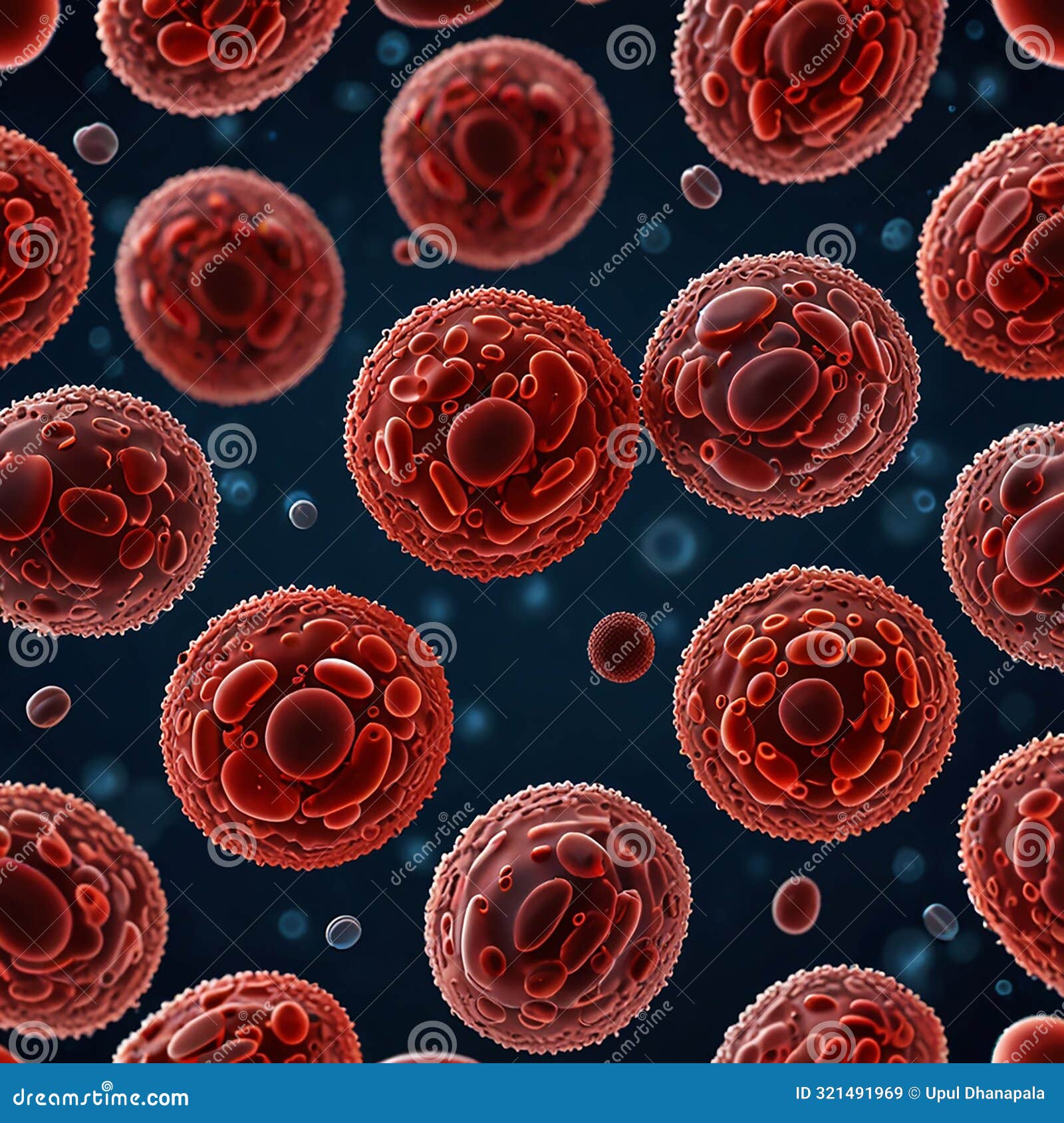 Human red blood cells stock illustration. Illustration of genetic ...