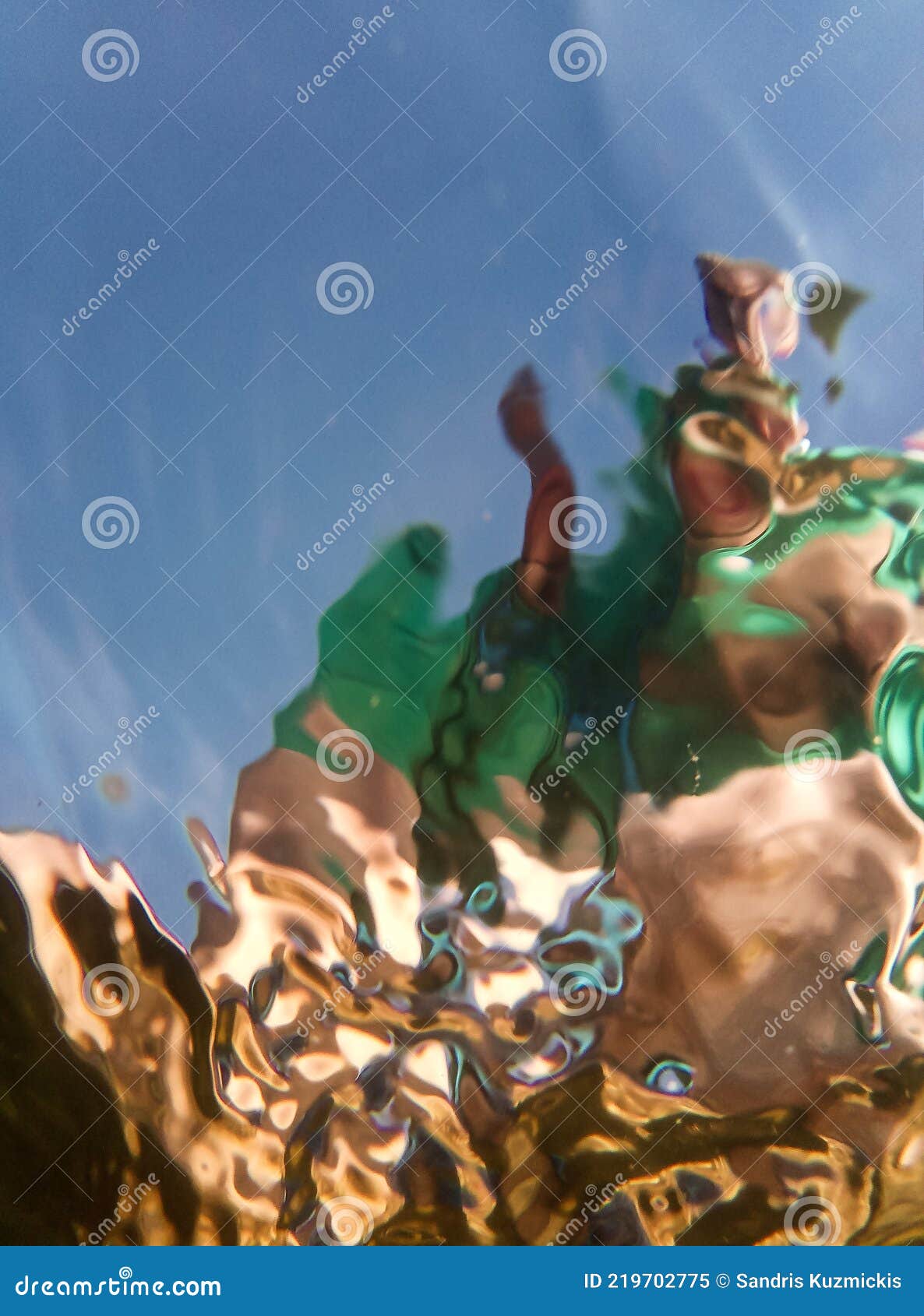 Human Reflection in Water, Latvia Stock Image - Image of scene, color ...