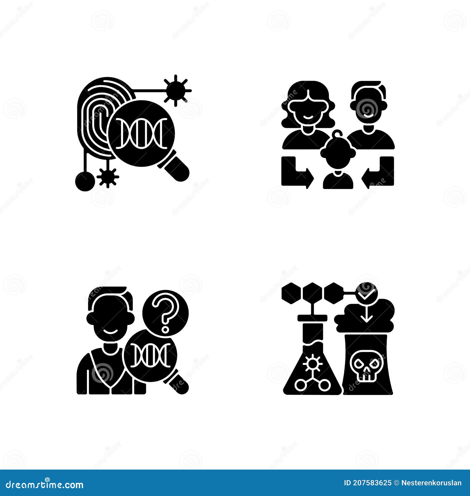 Human Reproduction Black Glyph Icons Set on White Space Stock ... Human Reproduction Black Glyph Icons Set on White Space Stock ...