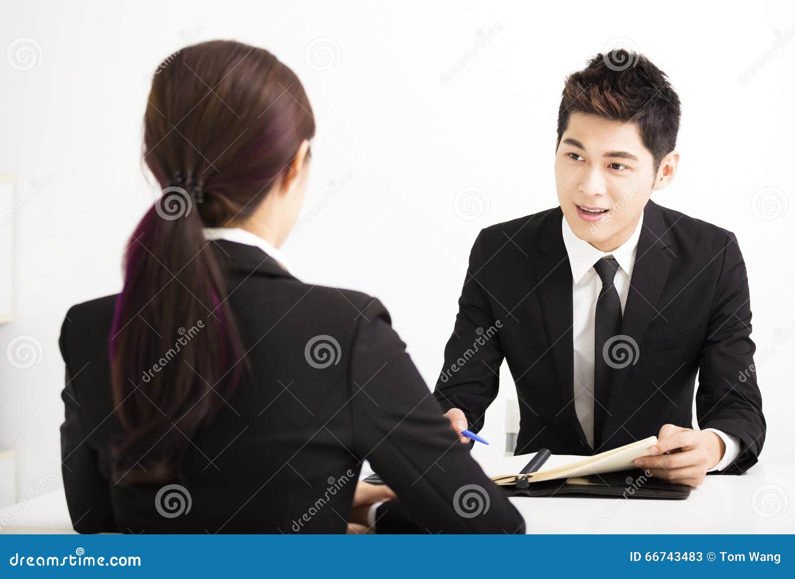 Human Resource Concept and Job Interview Stock Image - Image of ...