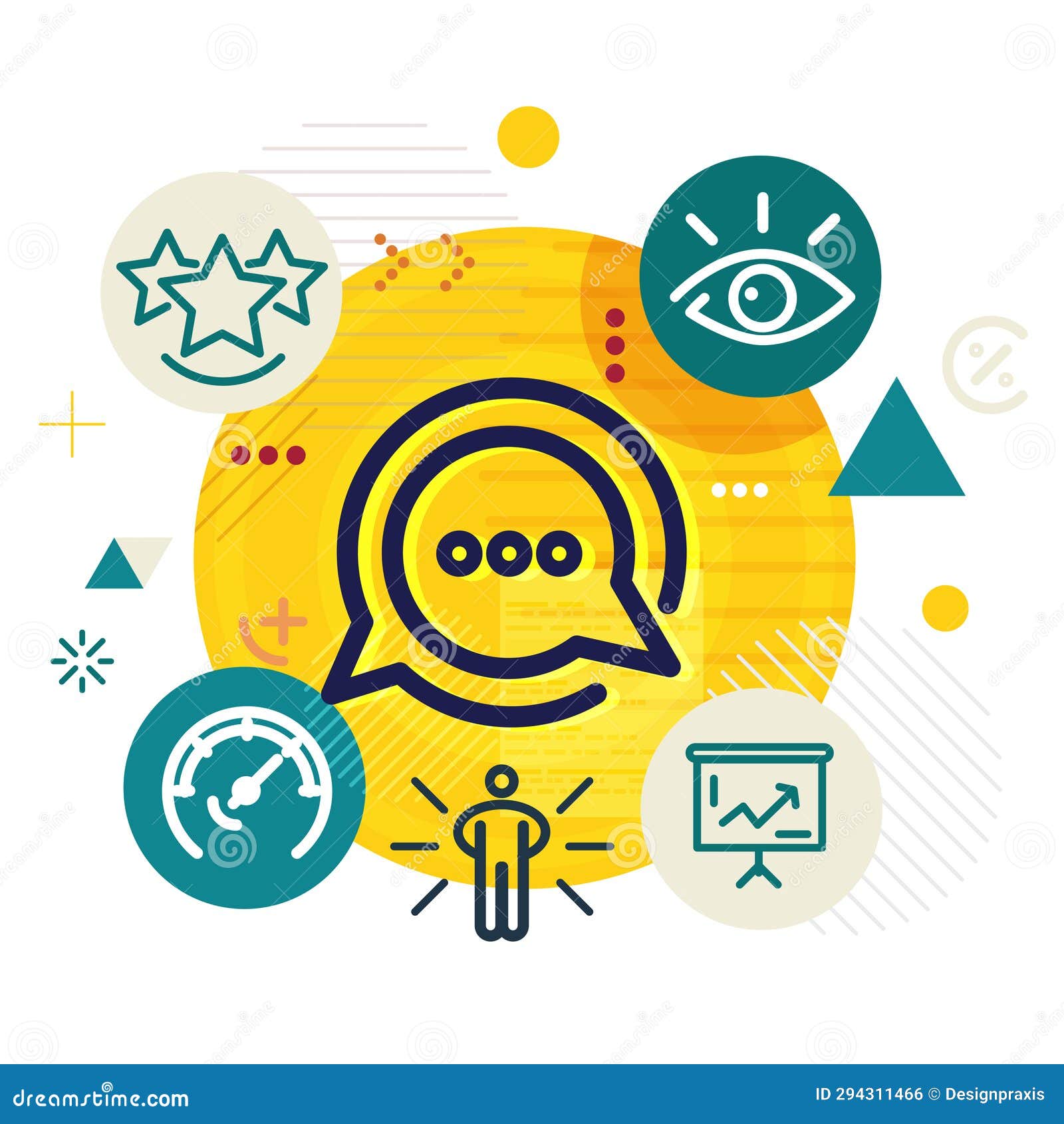 Human Resource - Employee Performance Review - Illustration Stock ...