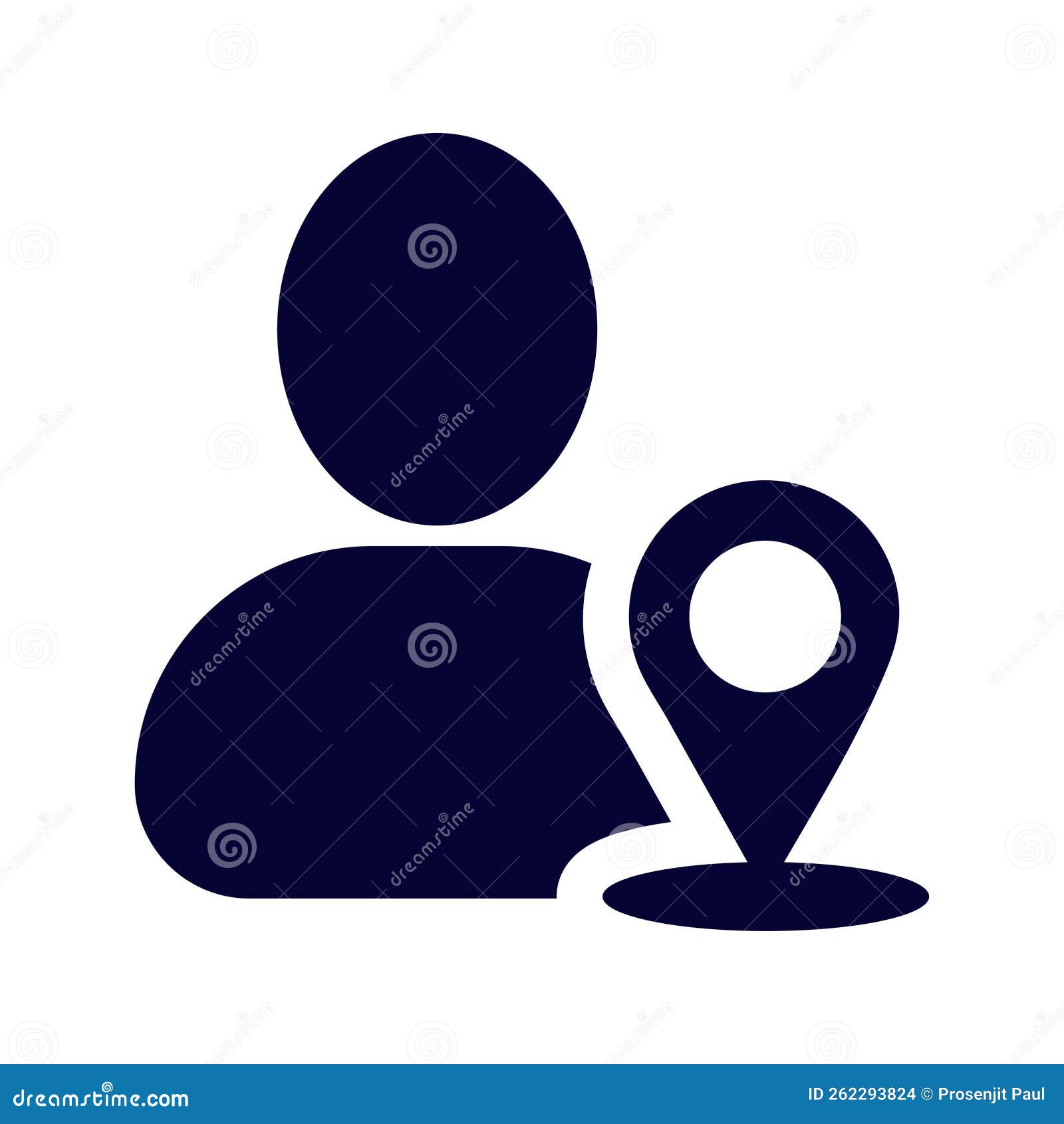 Human Resource Finding Location Icon Stock Vector - Illustration of ...