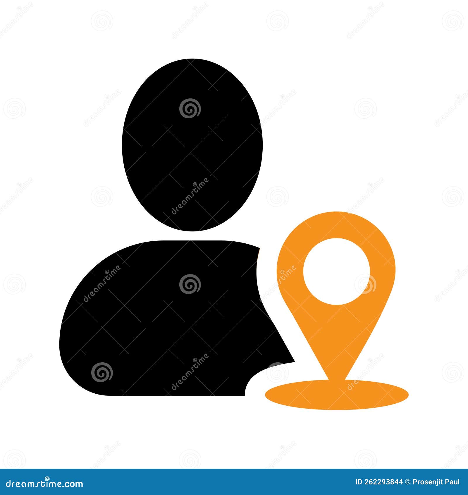 Human Resource Finding Location Icon Stock Vector - Illustration of ...