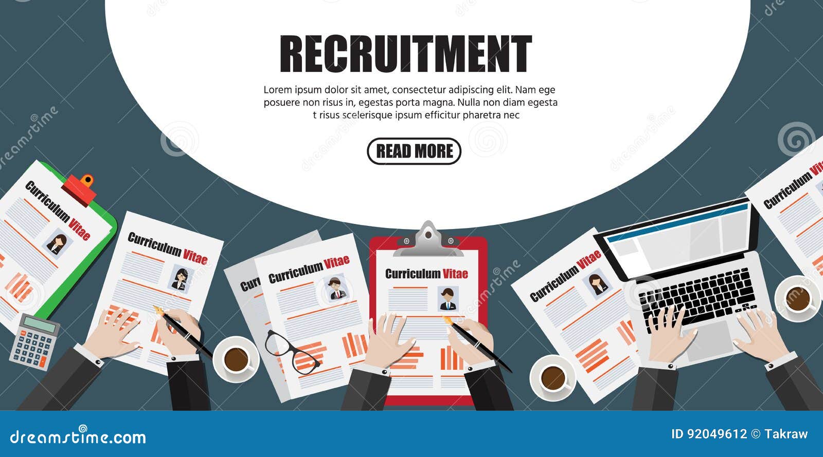 Human Resource or HR Management Info Graphic Element and Background ...