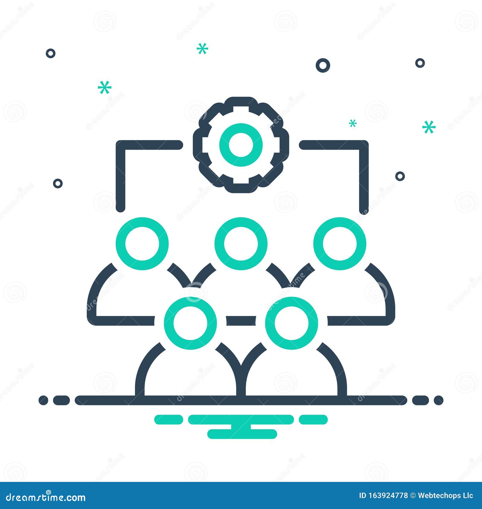 Mix Icon for Human Resource, Executive and Recruitment Stock Vector ...