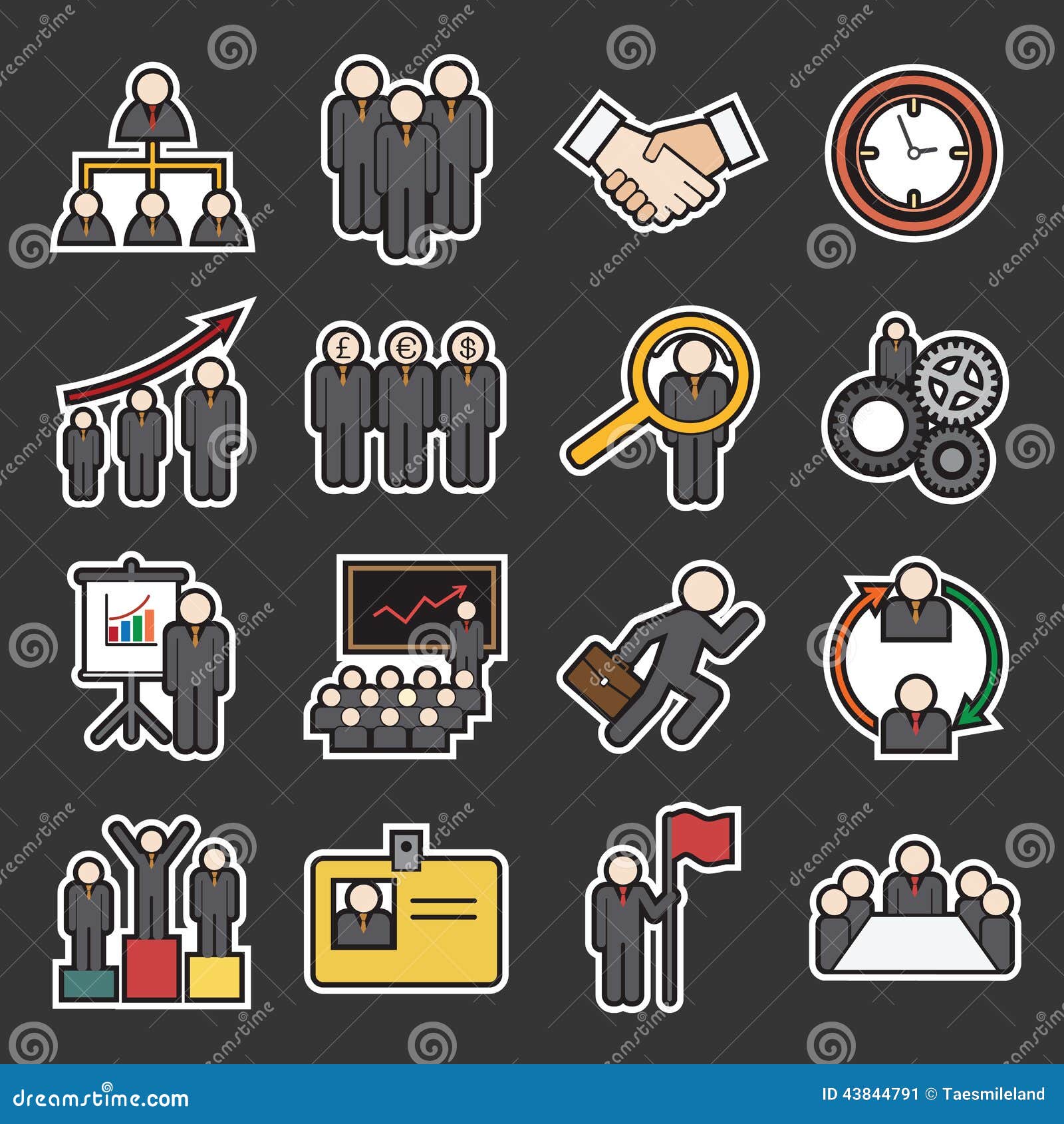 Human resource icon stock vector. Illustration of work - 43844791