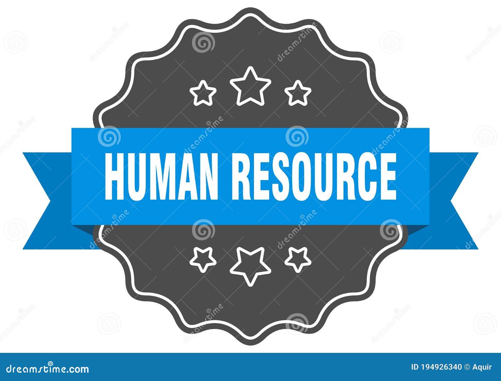 Human Resource Label. Human Resource Isolated Seal. Sticker. Sign Stock ...