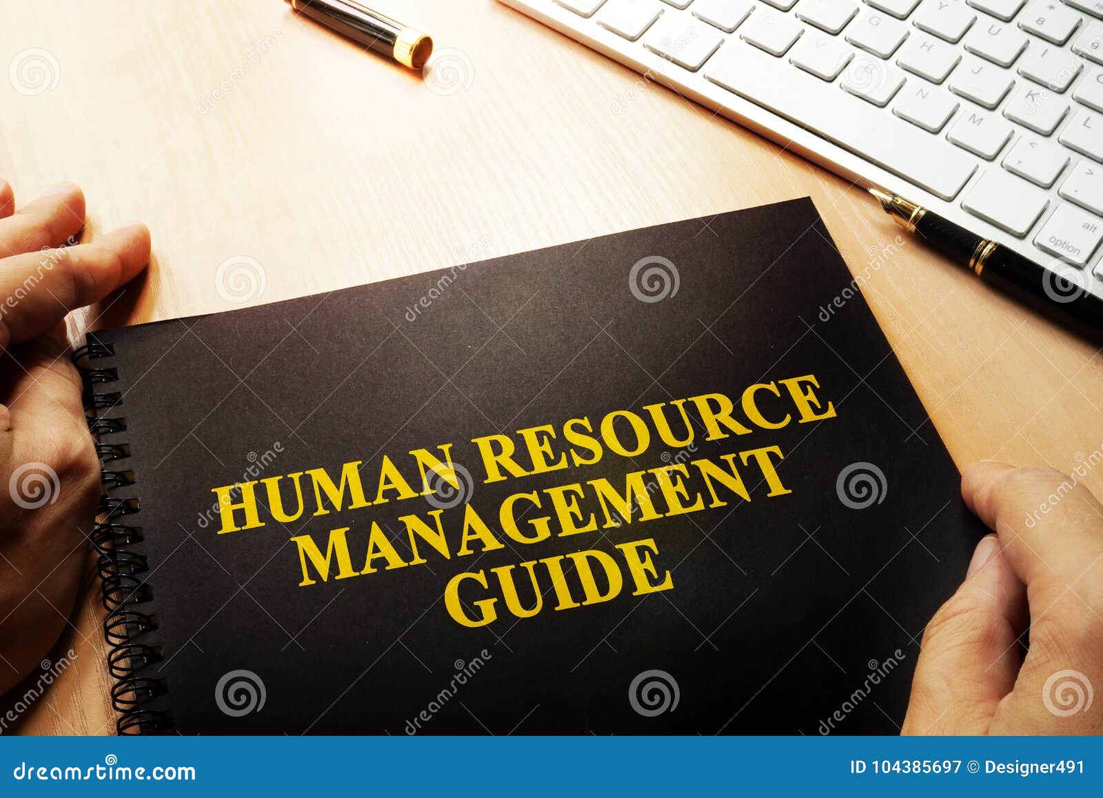 Human Resource Management Guide HRM. Stock Image - Image of guide ...