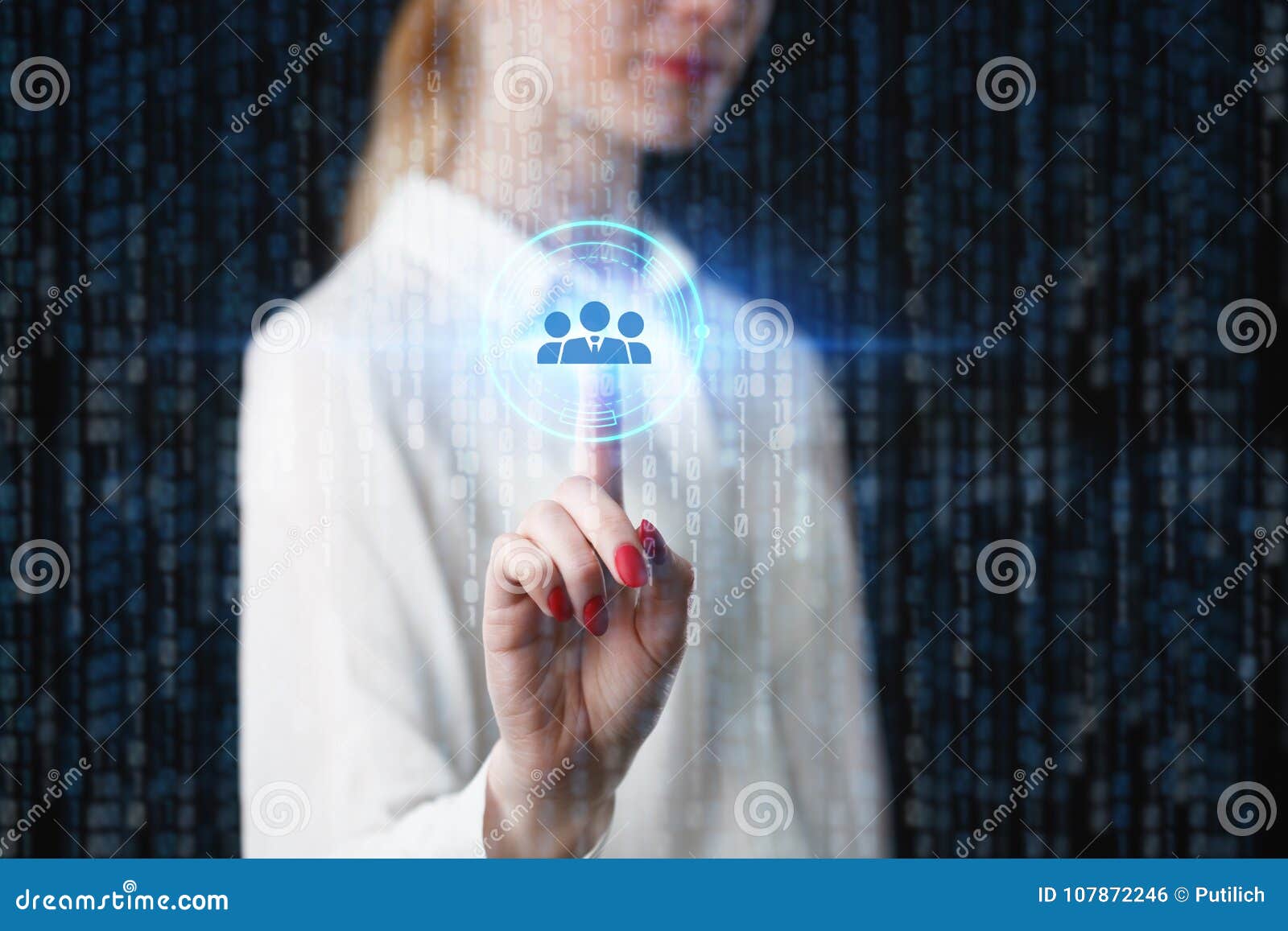 Human Resource Management, HR. Business and Technology Concept. Stock ...