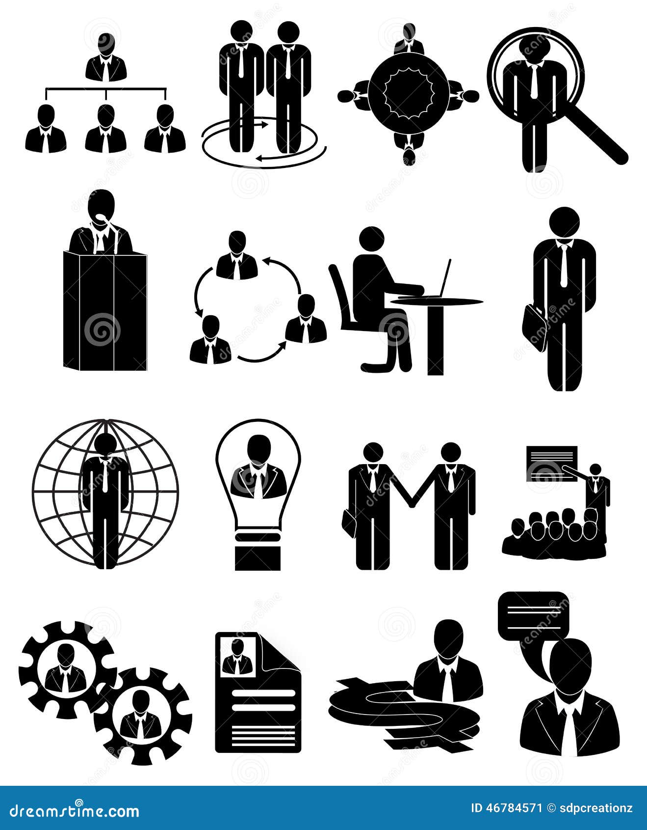 Human Resource Management HR Icons Set Stock Illustration - Image: 46784571 Human Resource Management HR Icons Set Stock Illustration - Image: 46784571