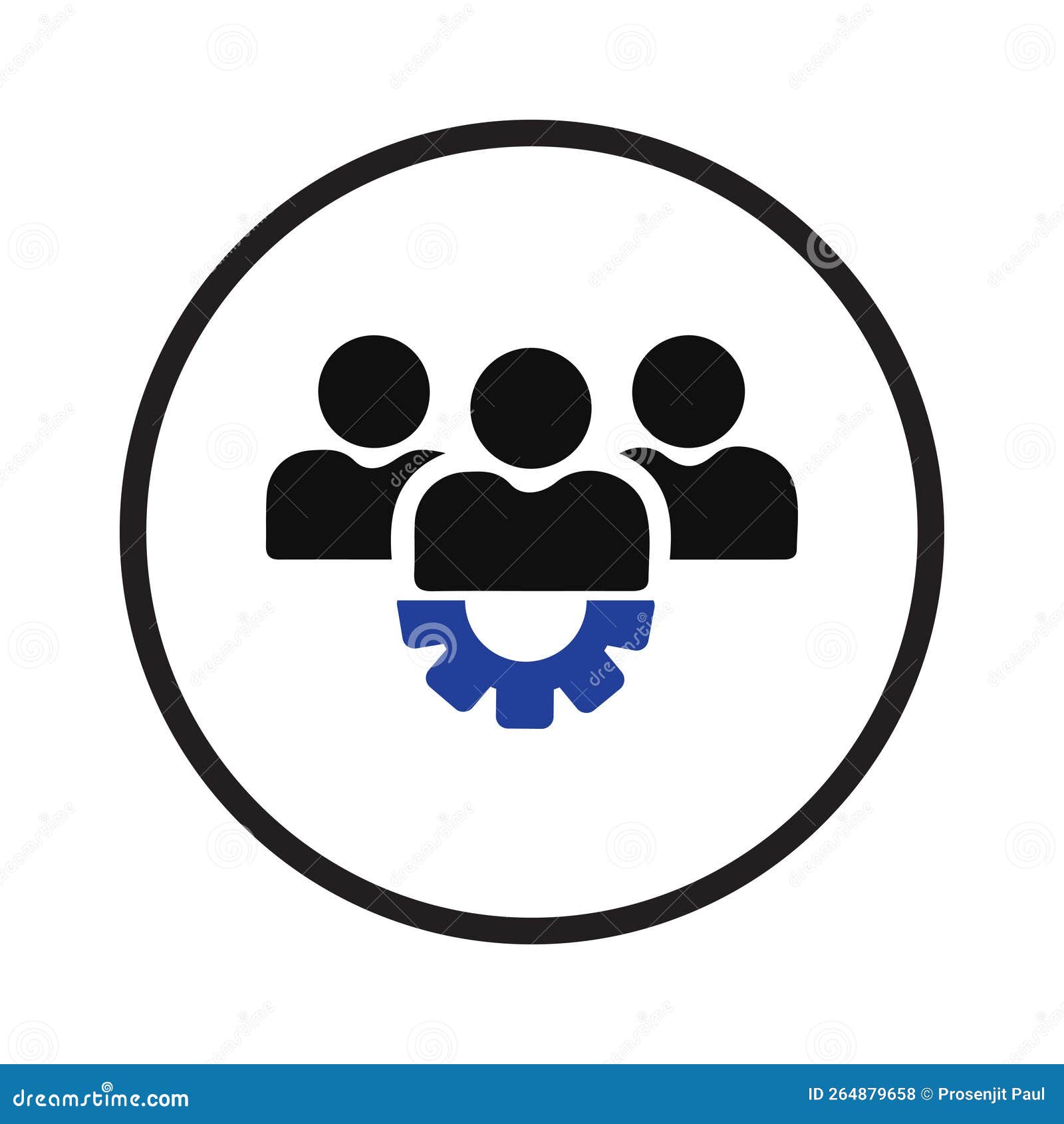 Human Resource Management Icon Stock Vector - Illustration of team ...