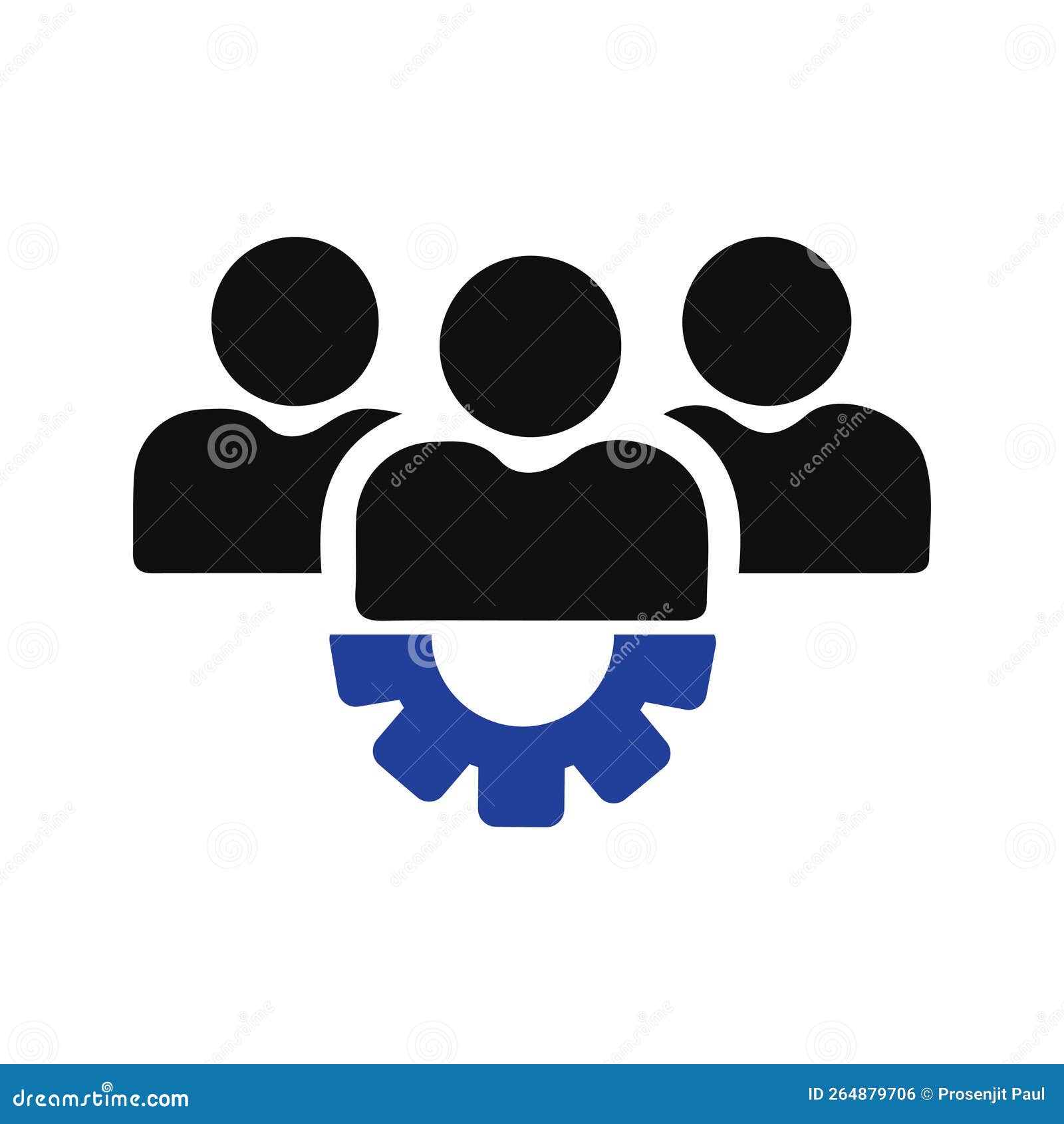 Human Resource Management Icon Stock Vector - Illustration of teamwork ...