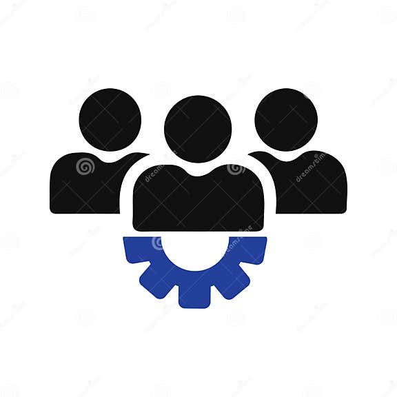Human Resource Management Icon Stock Vector - Illustration of teamwork ...