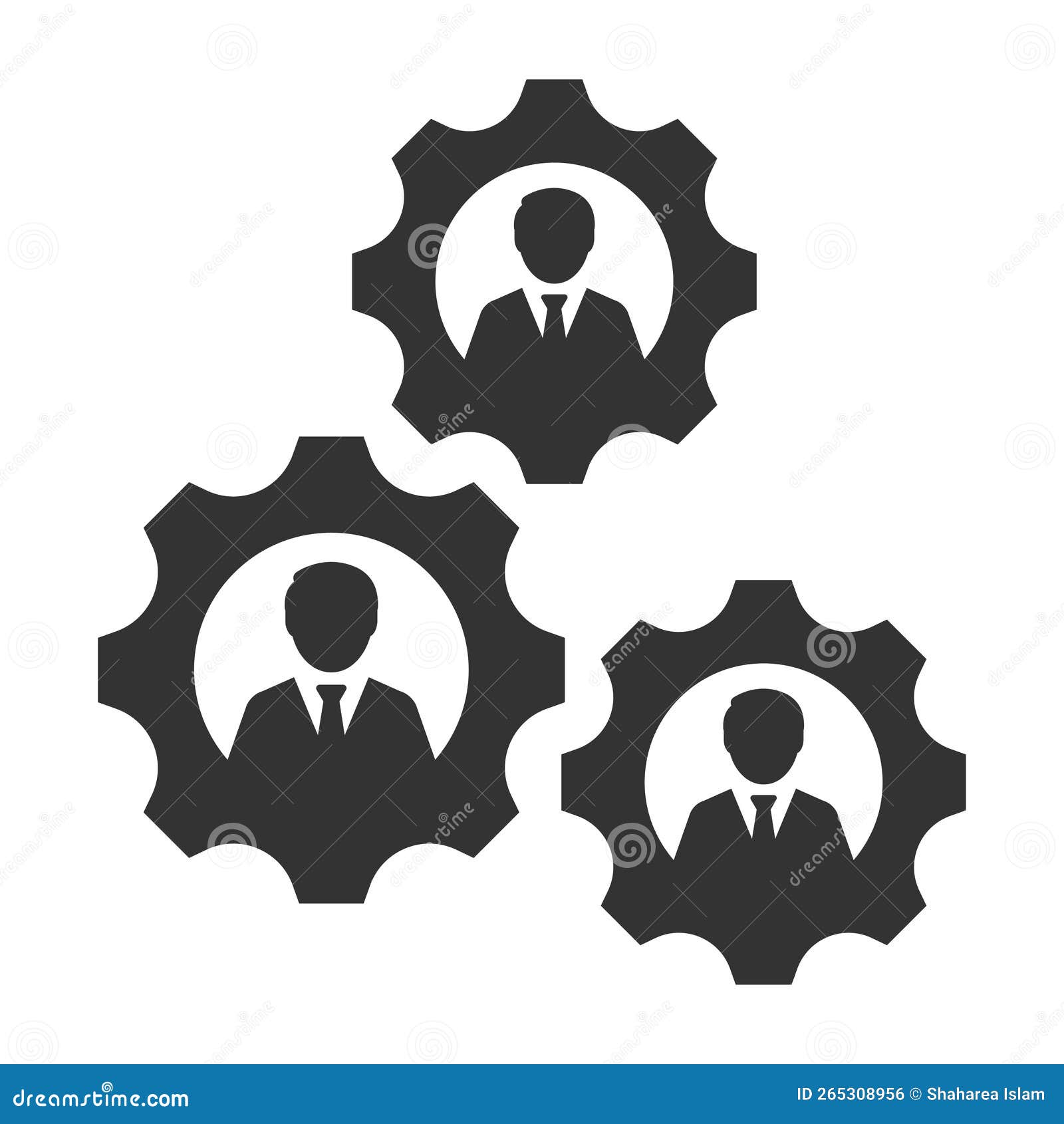 Human Resource Management Icon Stock Vector - Illustration of ...
