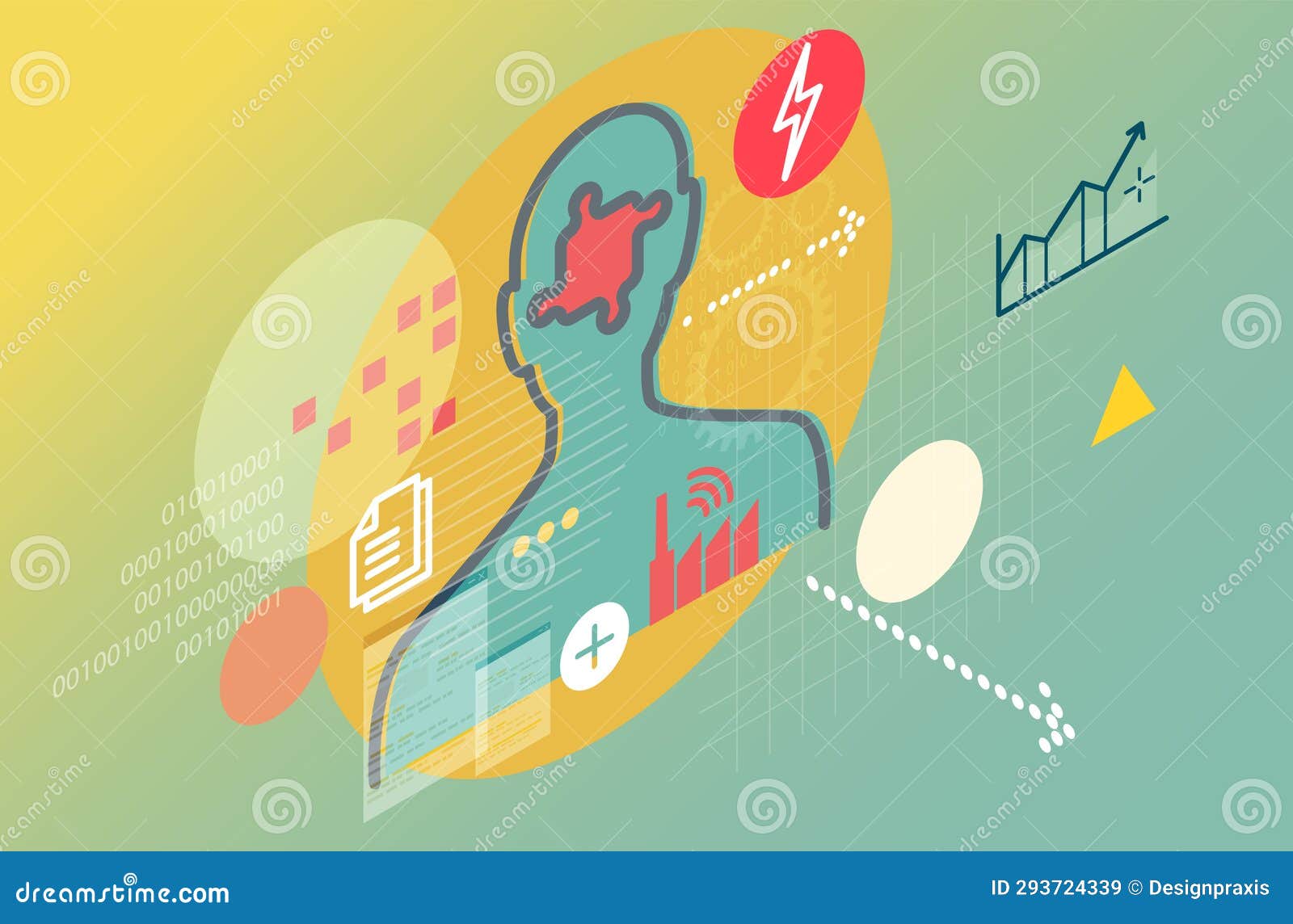 Human Resource Management in Industry - Abstract Illustration Stock ...