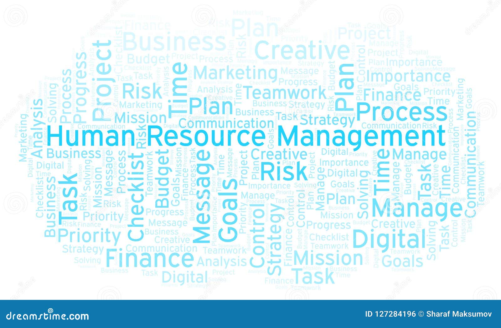 Human Resource Management Word Cloud, Made with Text only. Stock ...