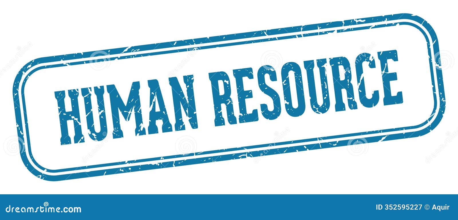 Human Resource Stamp. Human Resource Rectangular Stamp on White ...