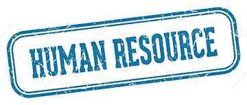 Human Resource Stamp. Human Resource Rectangular Stamp on White ...