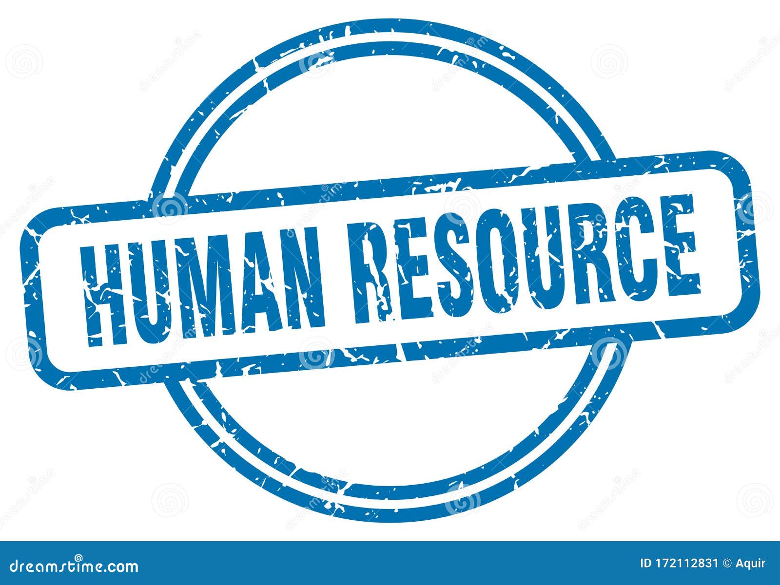 Human Resource Stamp. Human Resource Round Grunge Sign Stock Vector ...