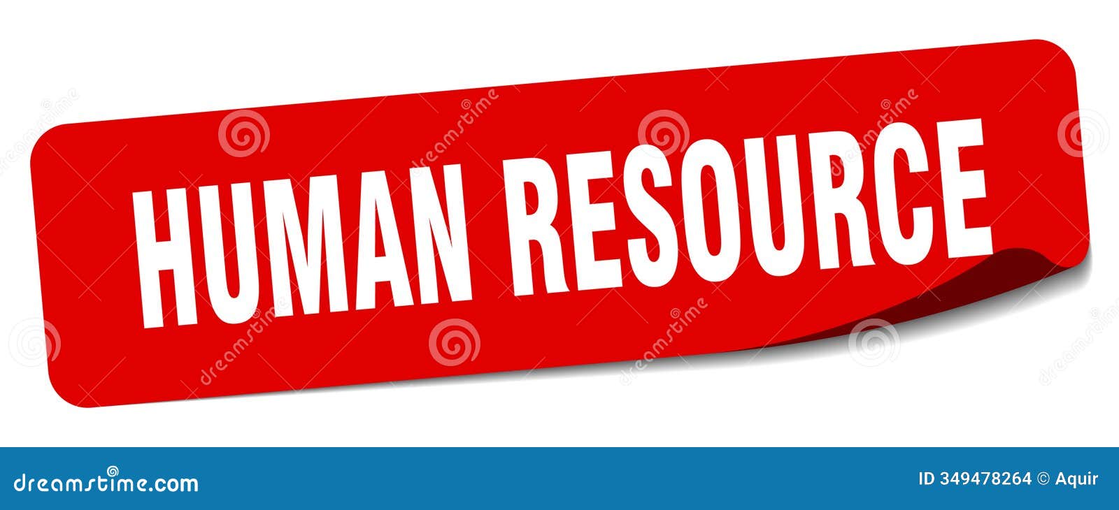Human Resource Sticker. Human Resource Label Stock Vector ...