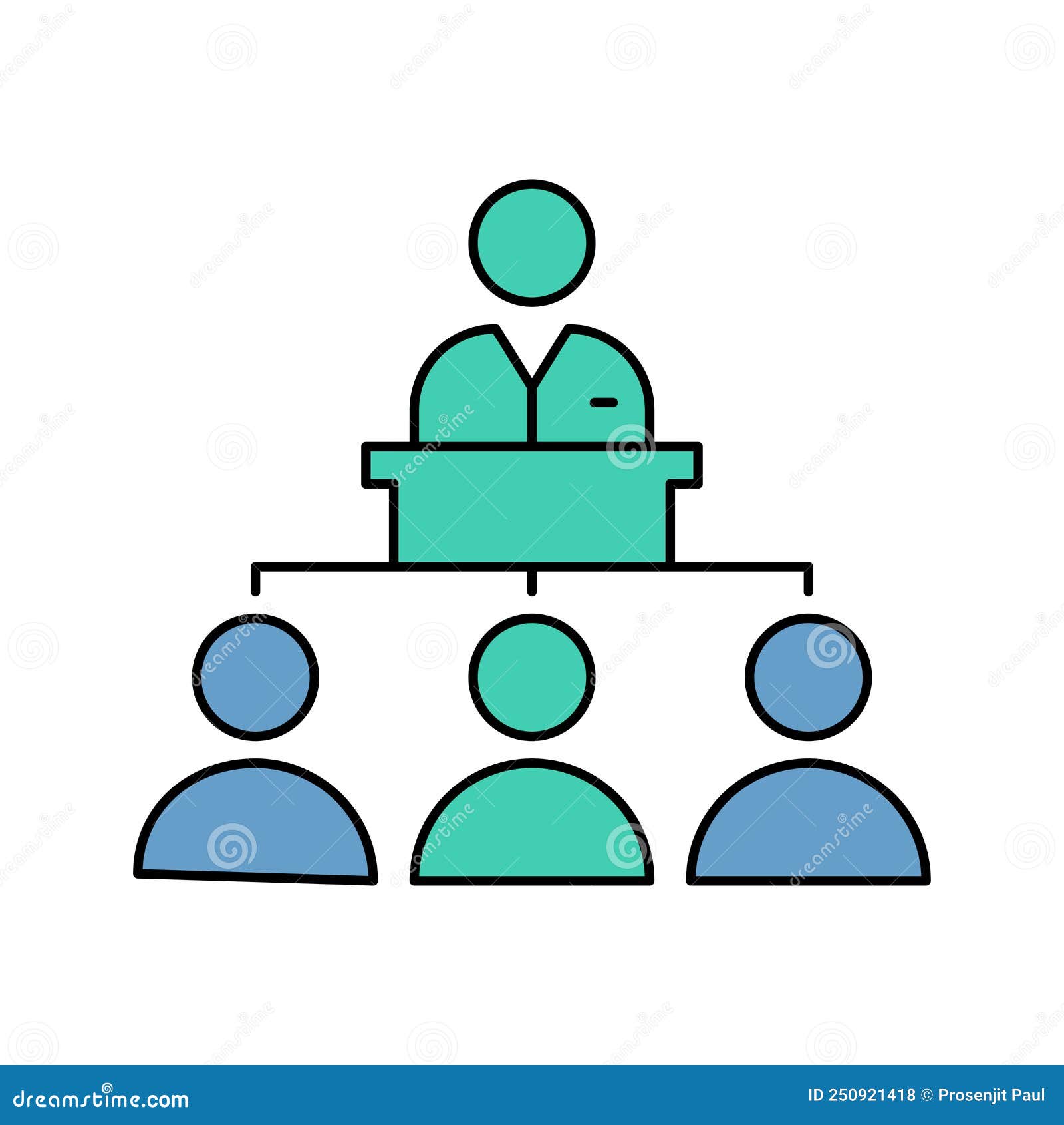 Human Resource Training Icon Stock Vector - Illustration of meeting ...