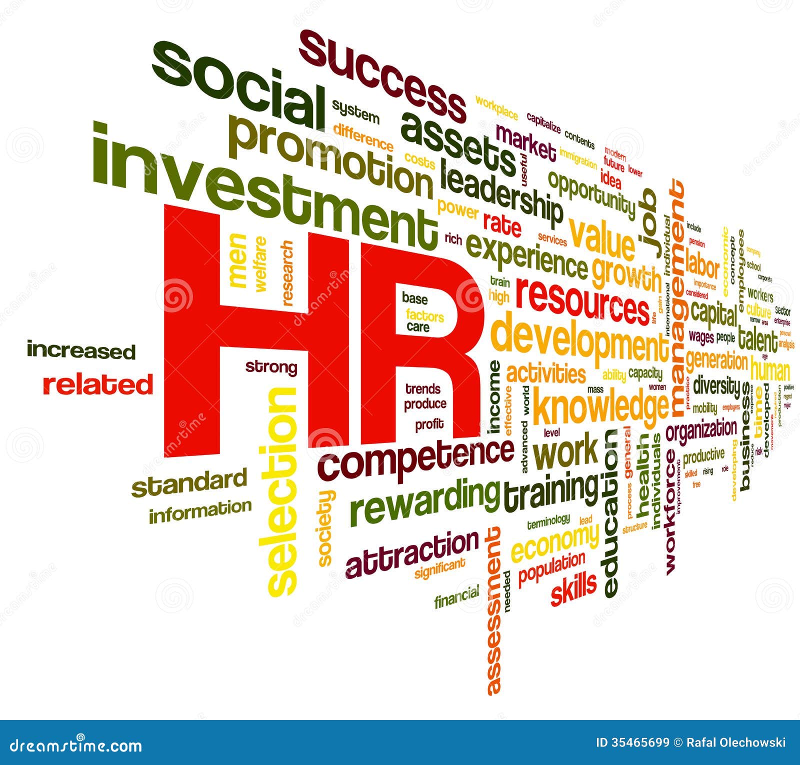 Human Resources Concept in Tag Cloud Stock Illustration - Illustration ...