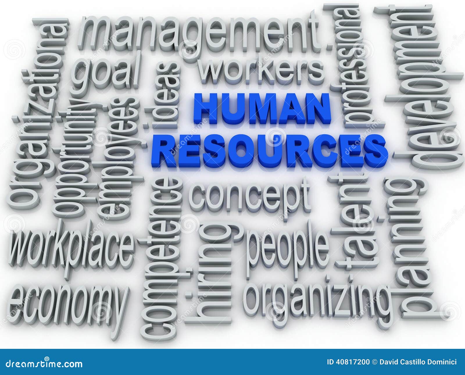 Human Resources Concept in Tag Cloud on White Background Stock ...