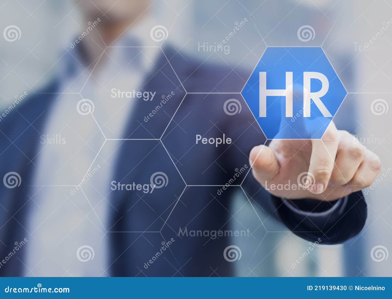 Human Resources Concept on Touch Interface Stock Photo - Image of ...