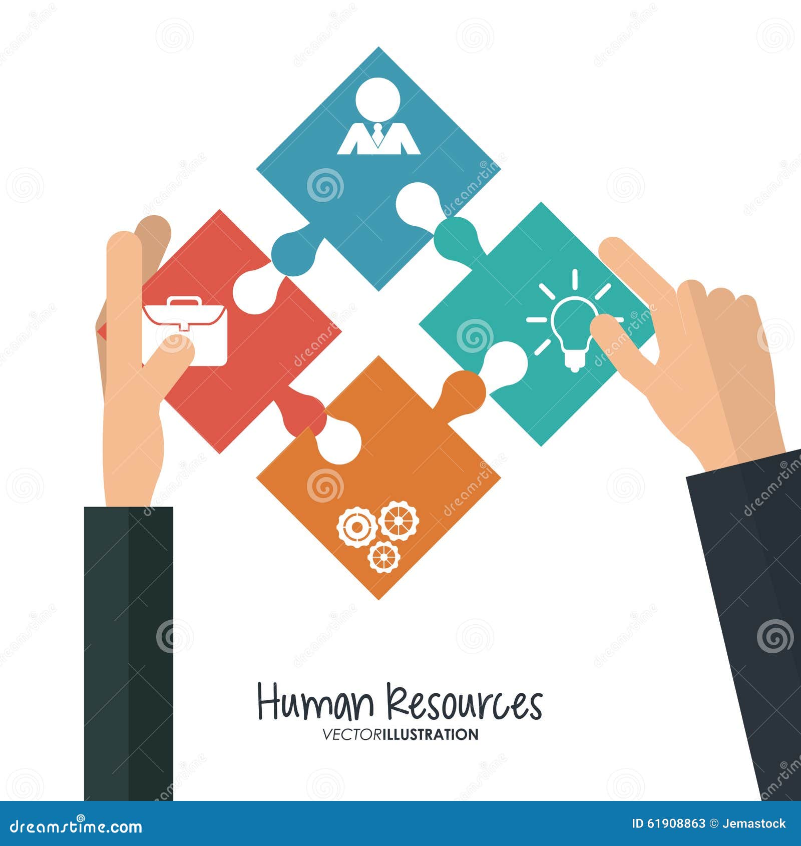Human resources design stock vector. Illustration of communication ...