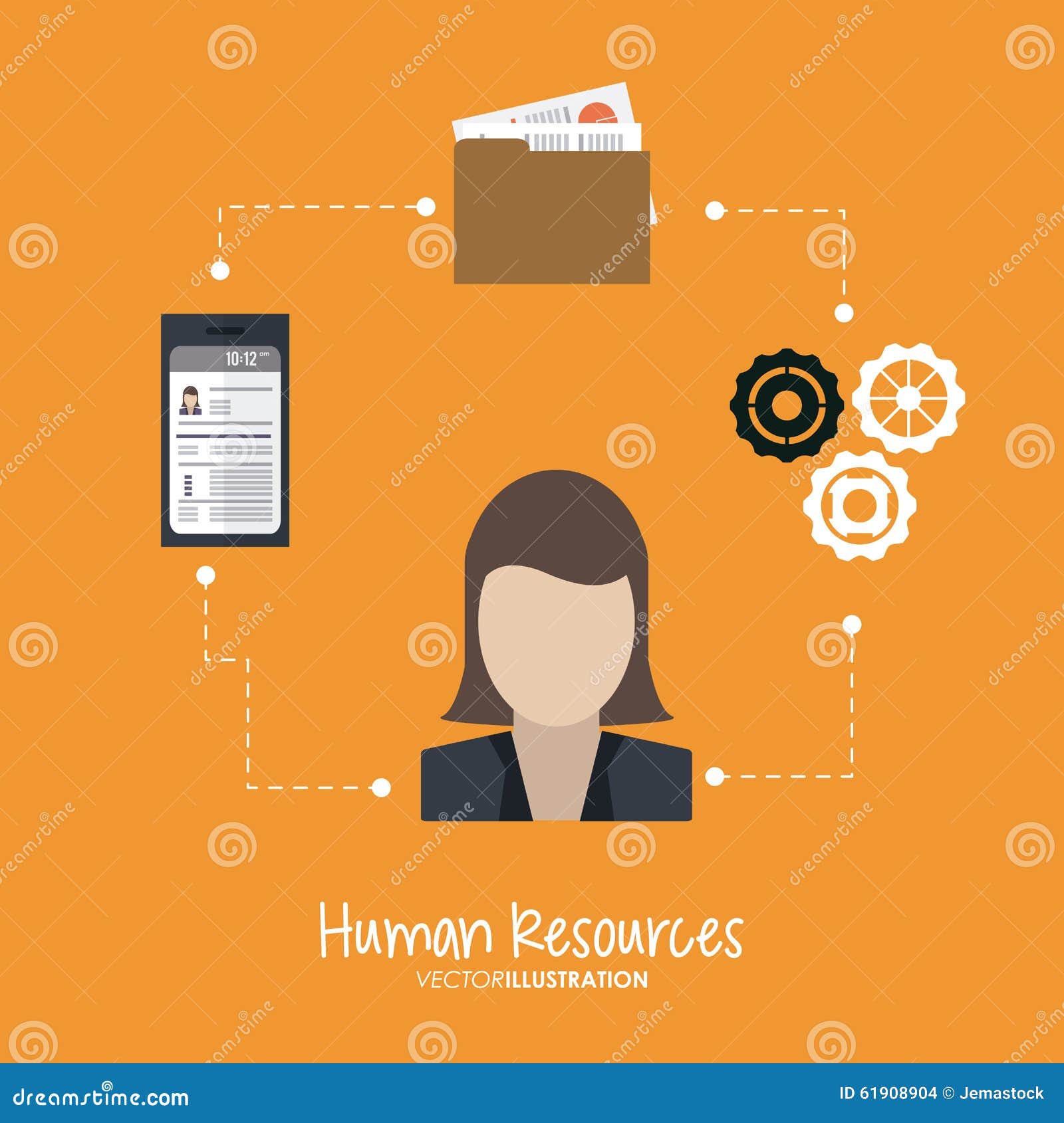 Human resources design stock vector. Illustration of career - 61908904