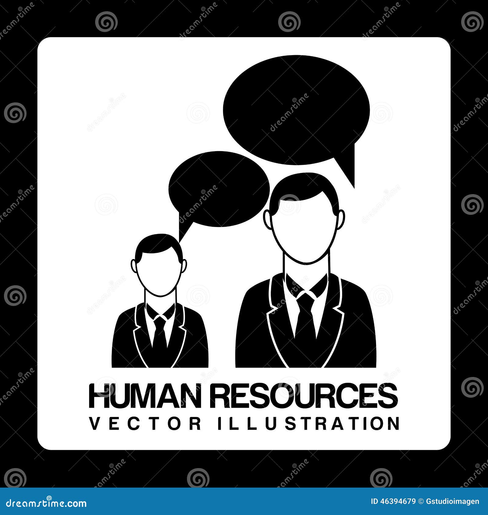 Human resources design stock vector. Illustration of company - 46394679