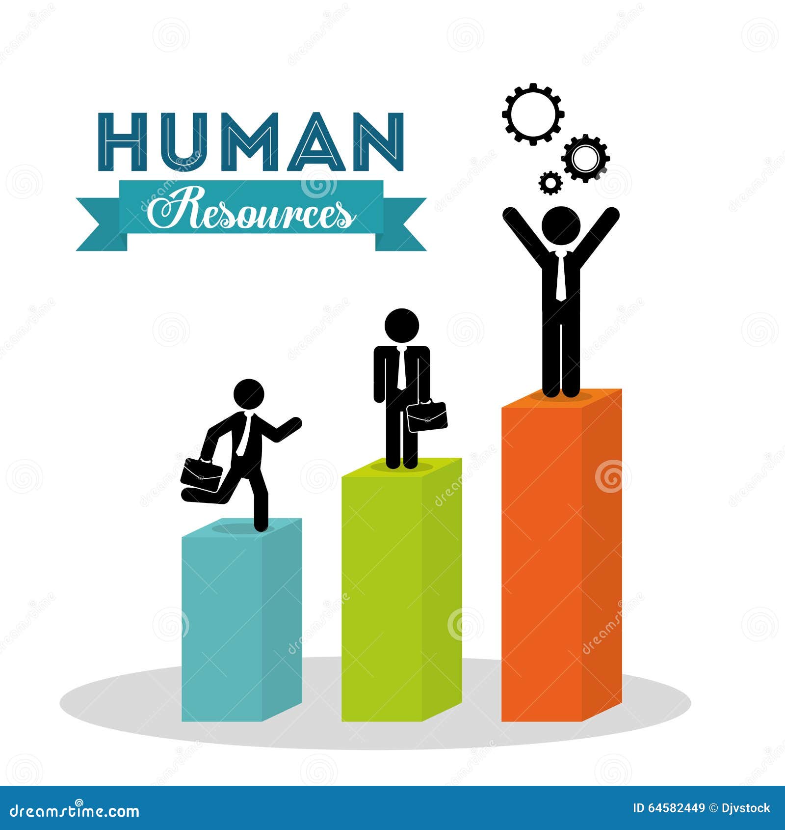 Human resources design stock vector. Illustration of bars - 64582449