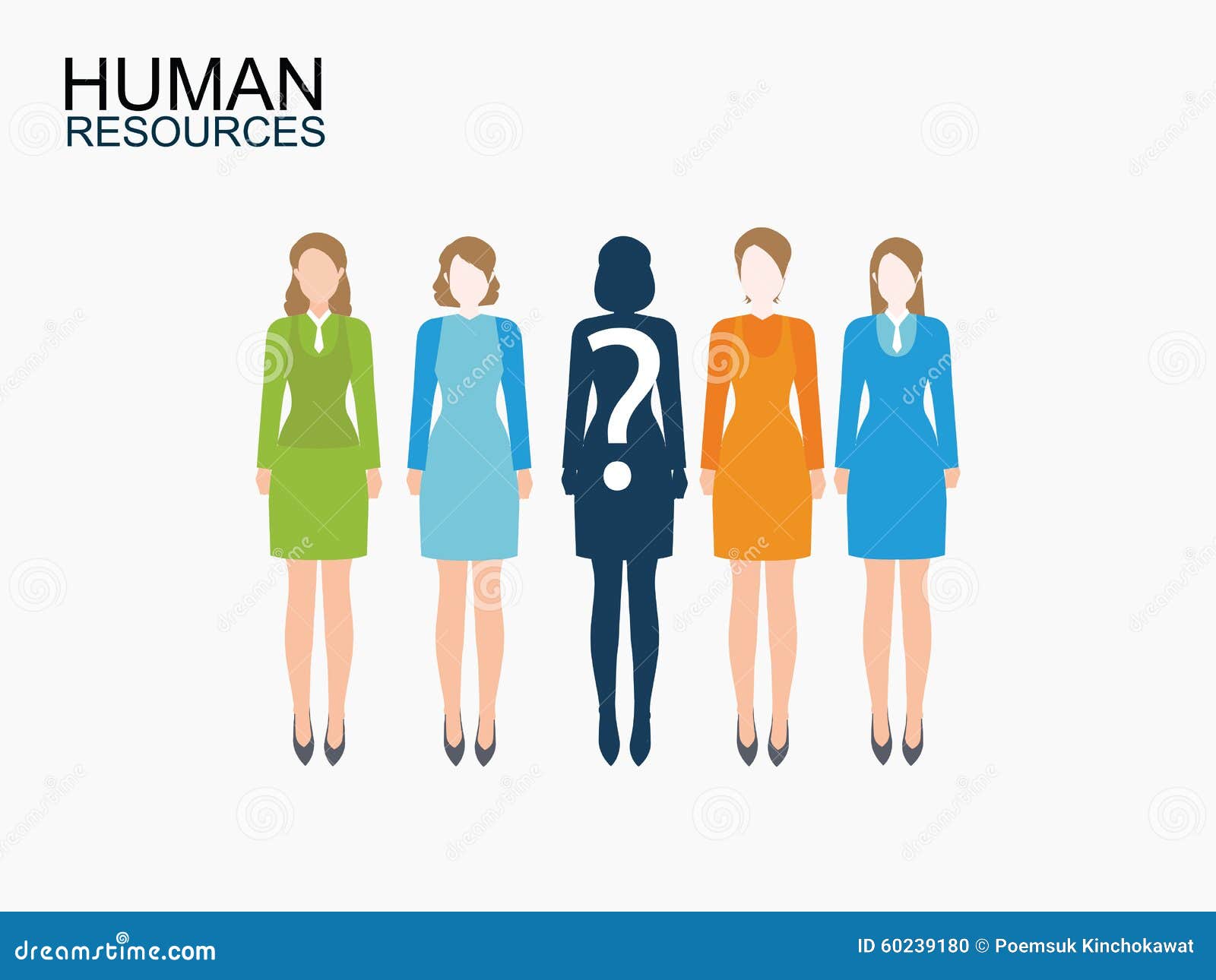 Human resources design. stock vector. Illustration of manager - 60239180