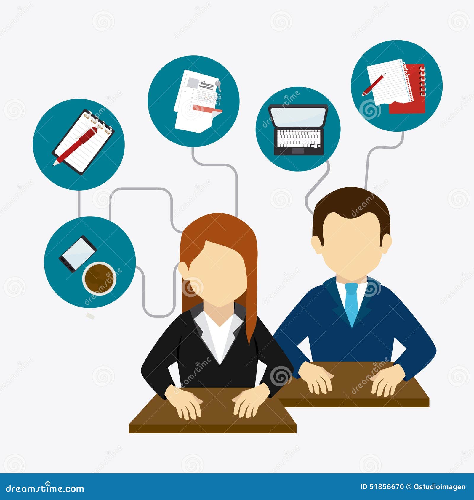 Human resources design. stock vector. Illustration of cartoon - 51856670