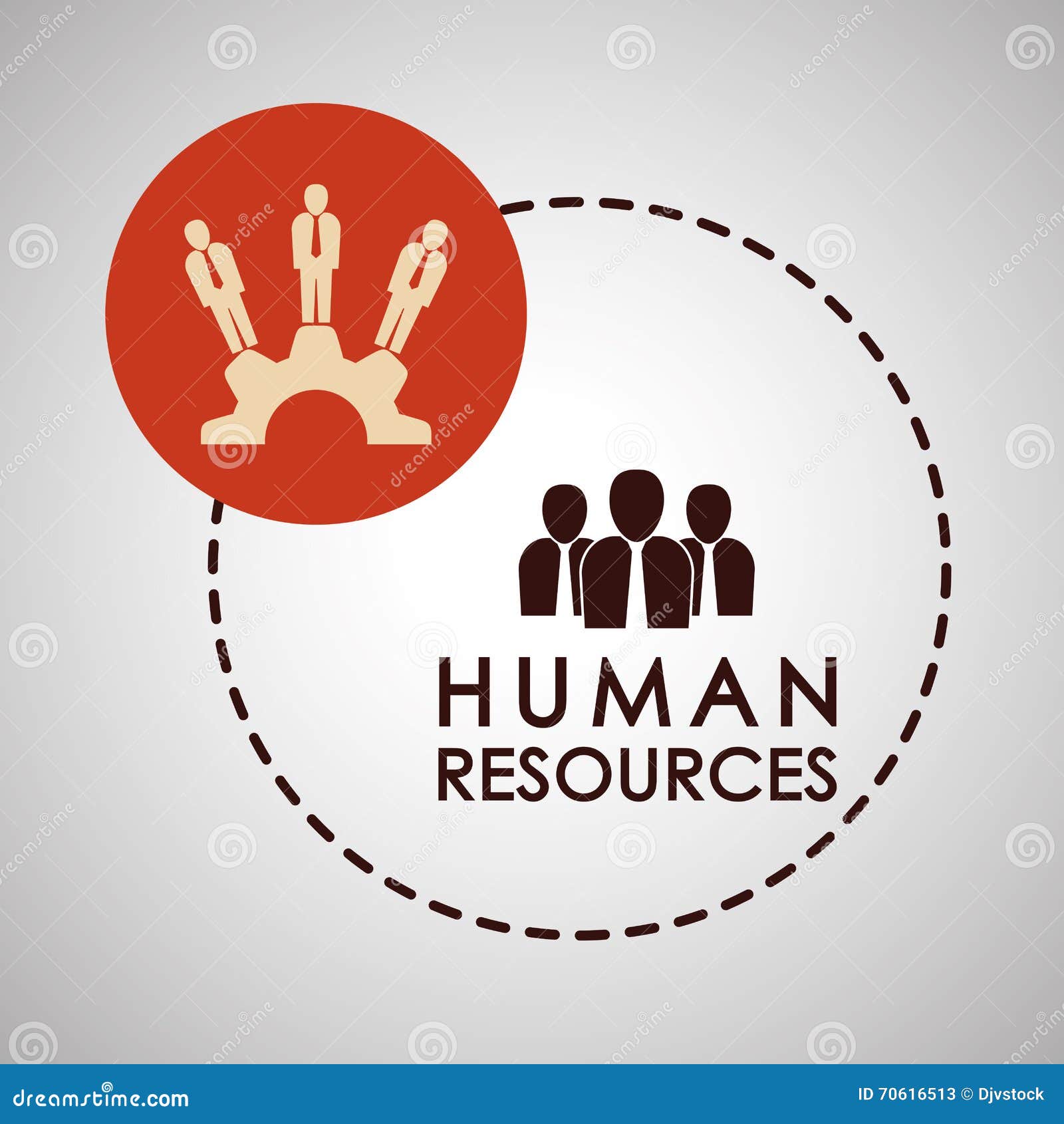 Human Resources Design. People Icon. Employee Concept Stock Vector ...