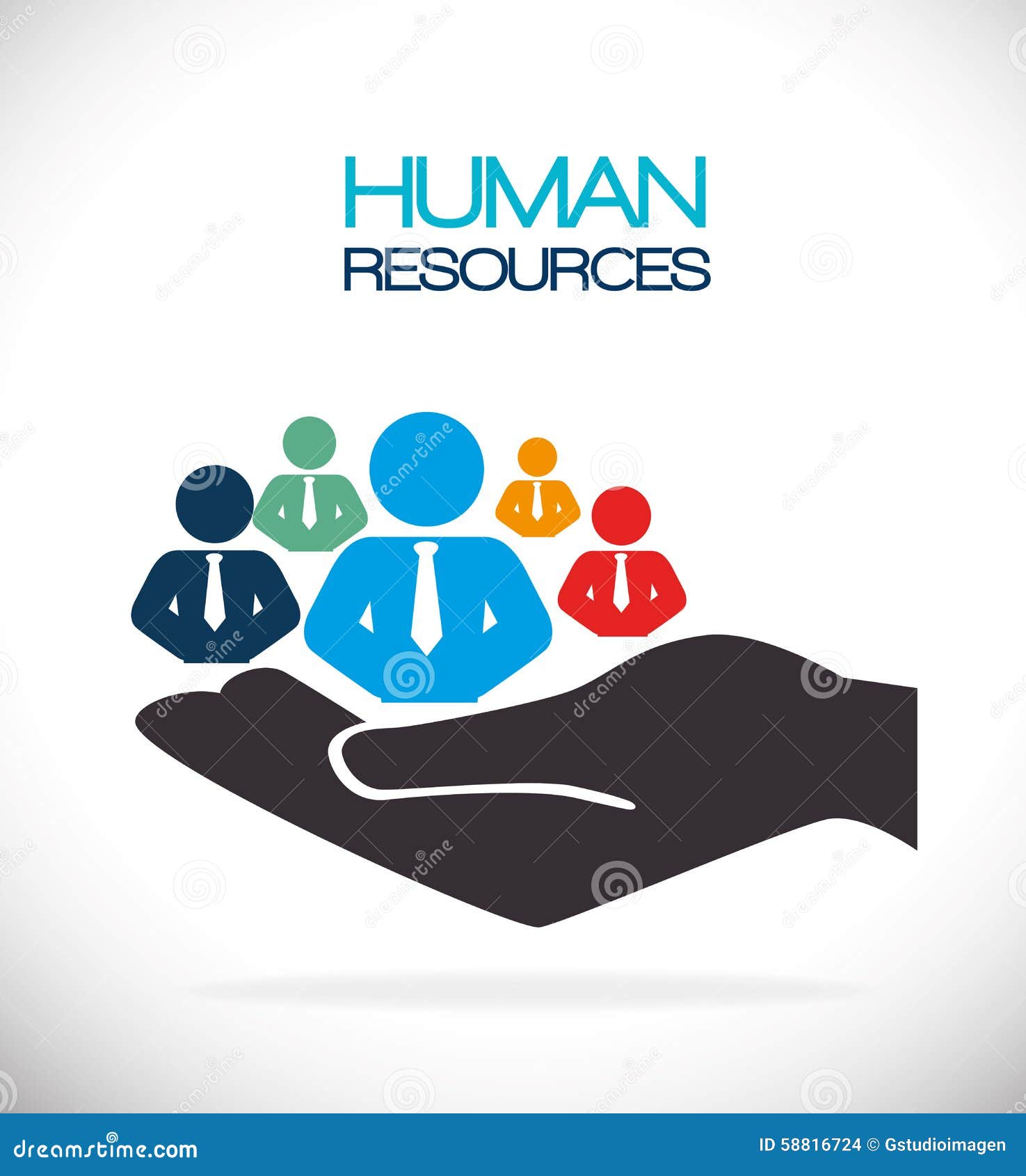Human resources design. stock vector. Illustration of society - 58816724