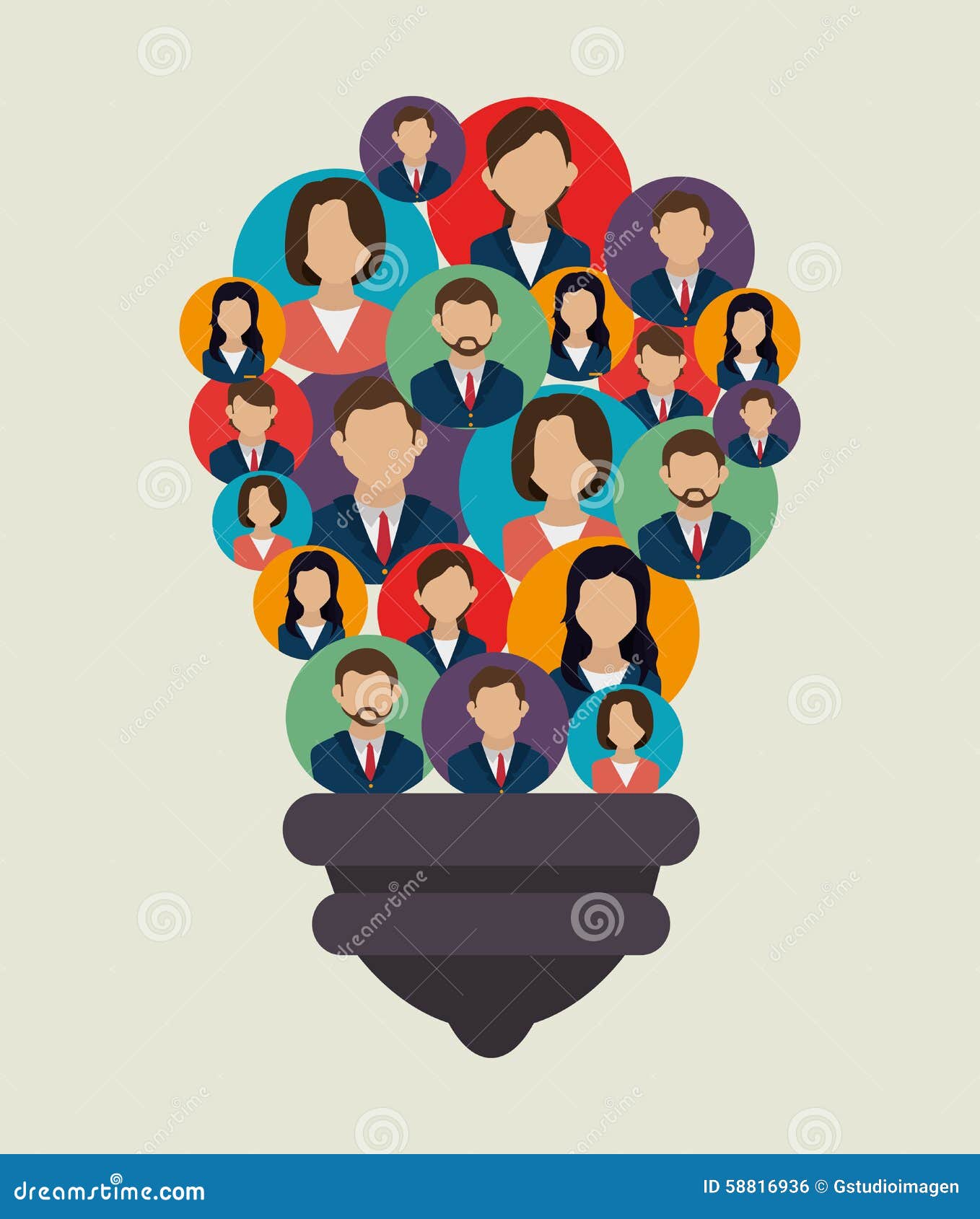 Human resources design. stock vector. Illustration of resources - 58816936