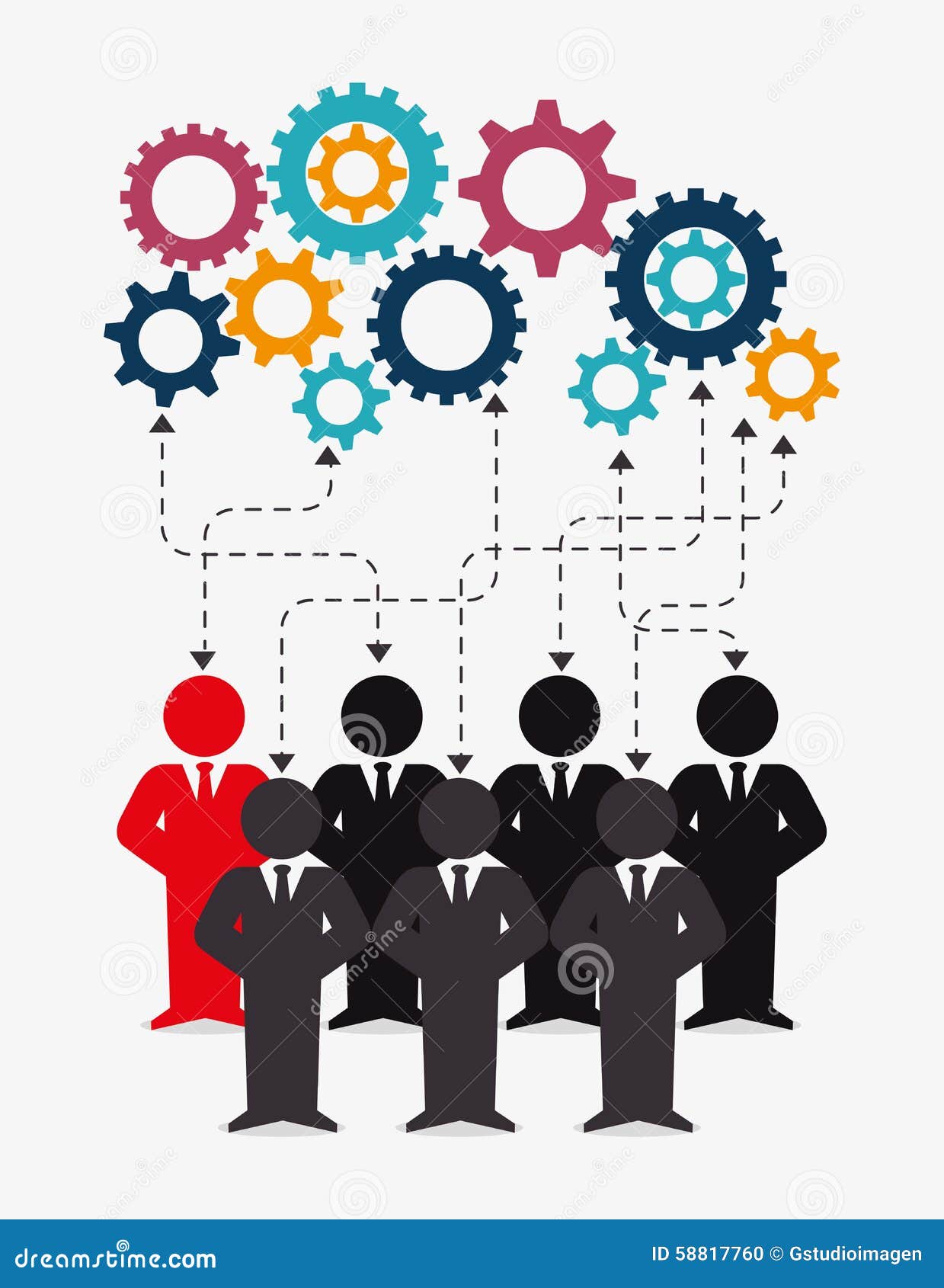 Human resources design. stock vector. Illustration of management - 58817760