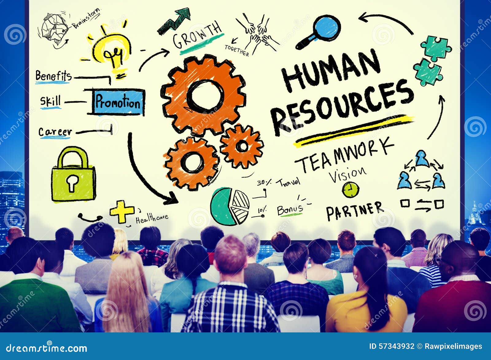 Human Resources Employment Job Recruitment Profession Concept Stock ...