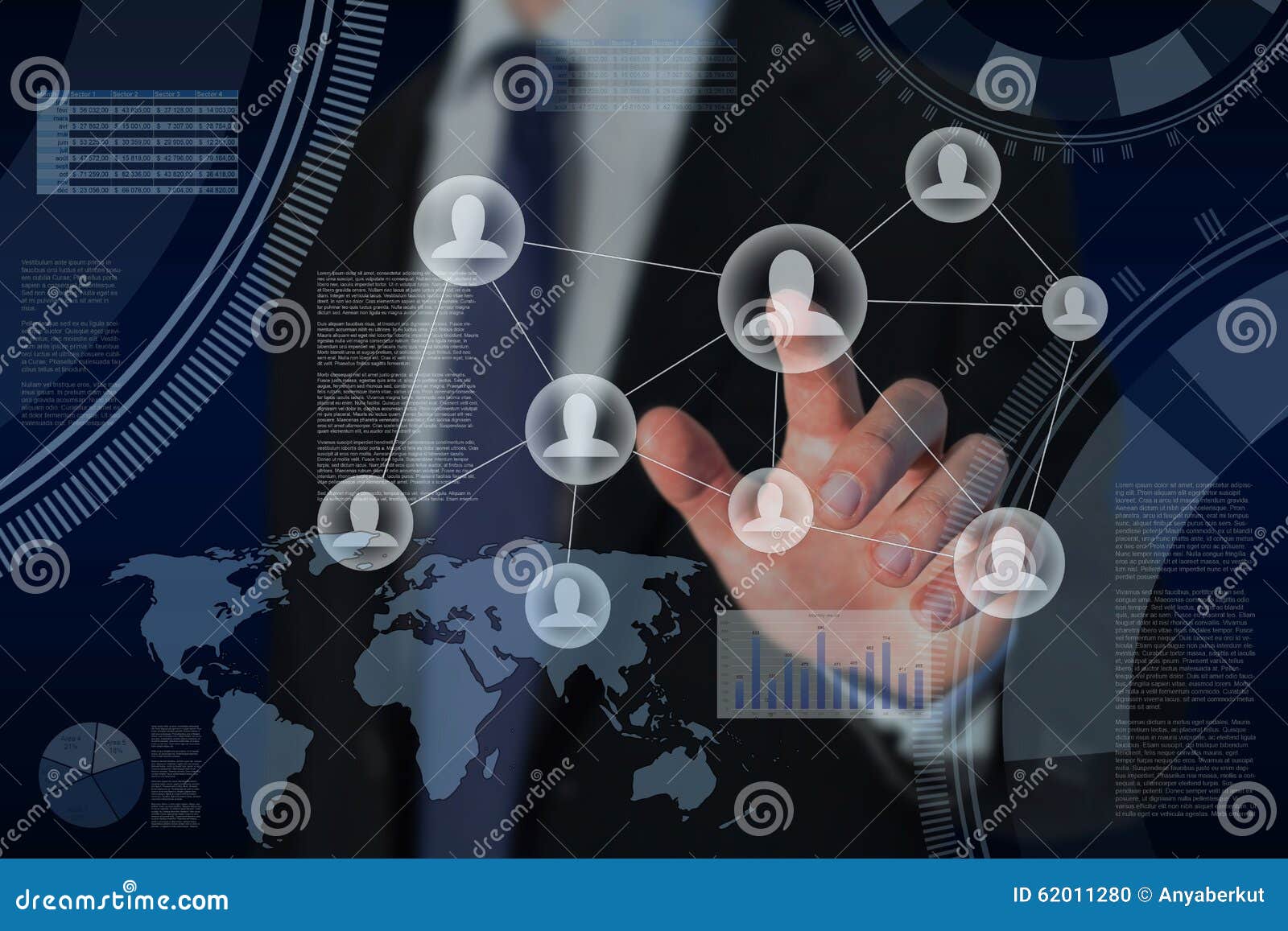 Human Resources and Global Business Stock Photo - Image of company ...