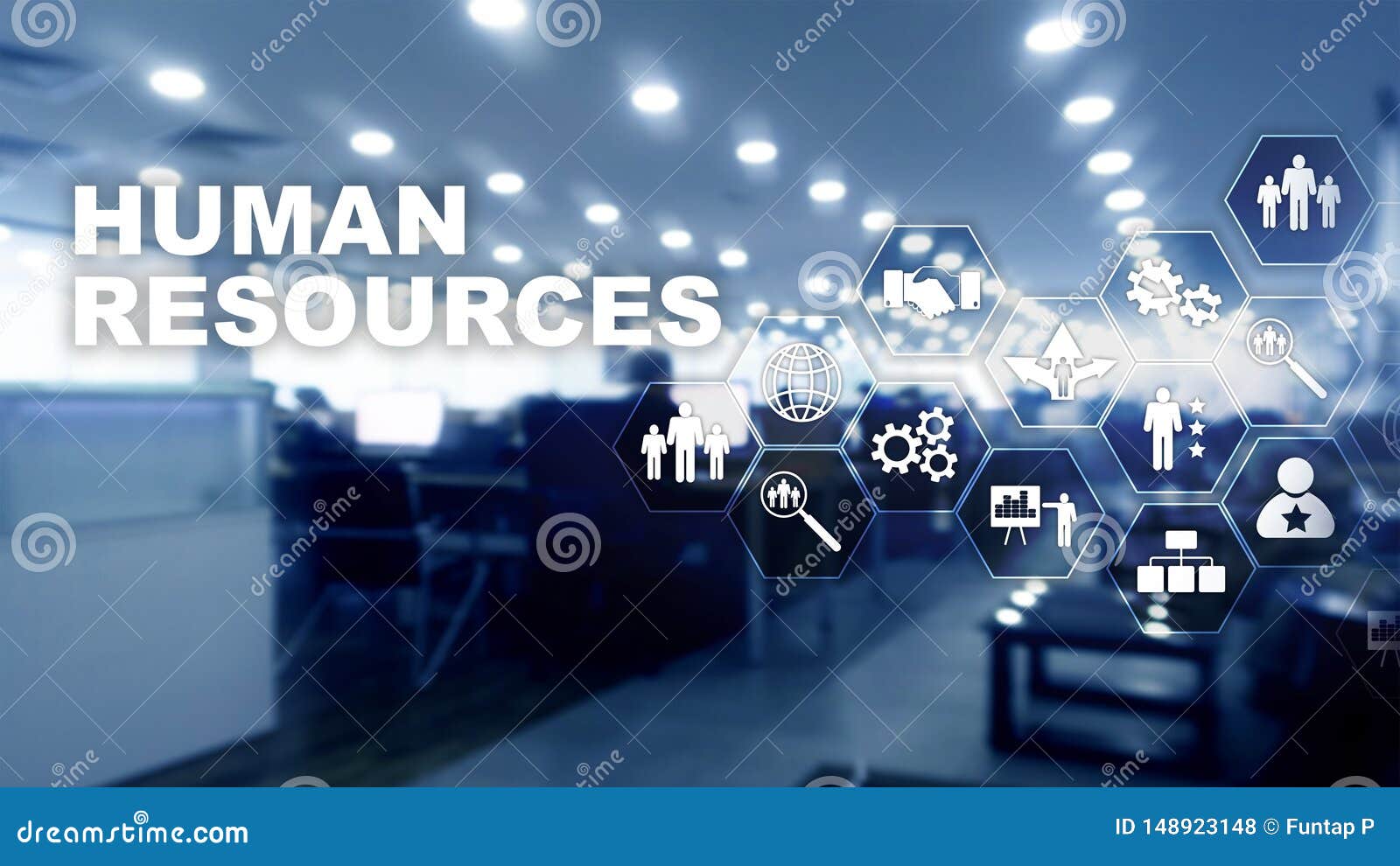 Human Resources HR Management Concept. Human Resources Pool, Customer ...